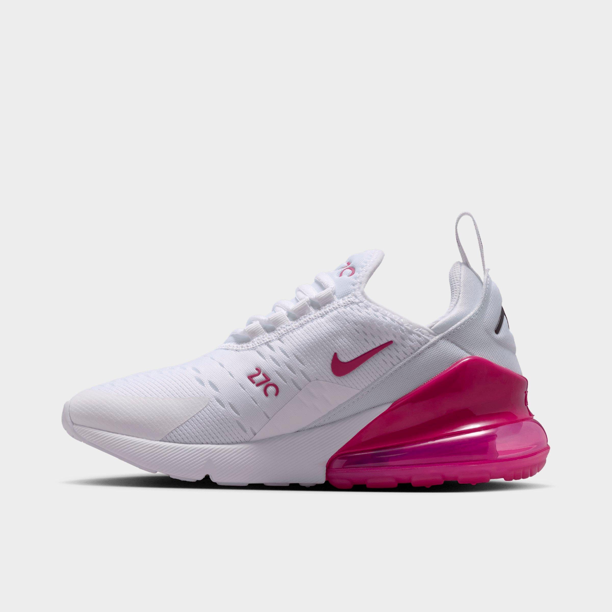 Click here for Nike Big Kids Air Max 270 Casual Shoes in White/Bl... prices