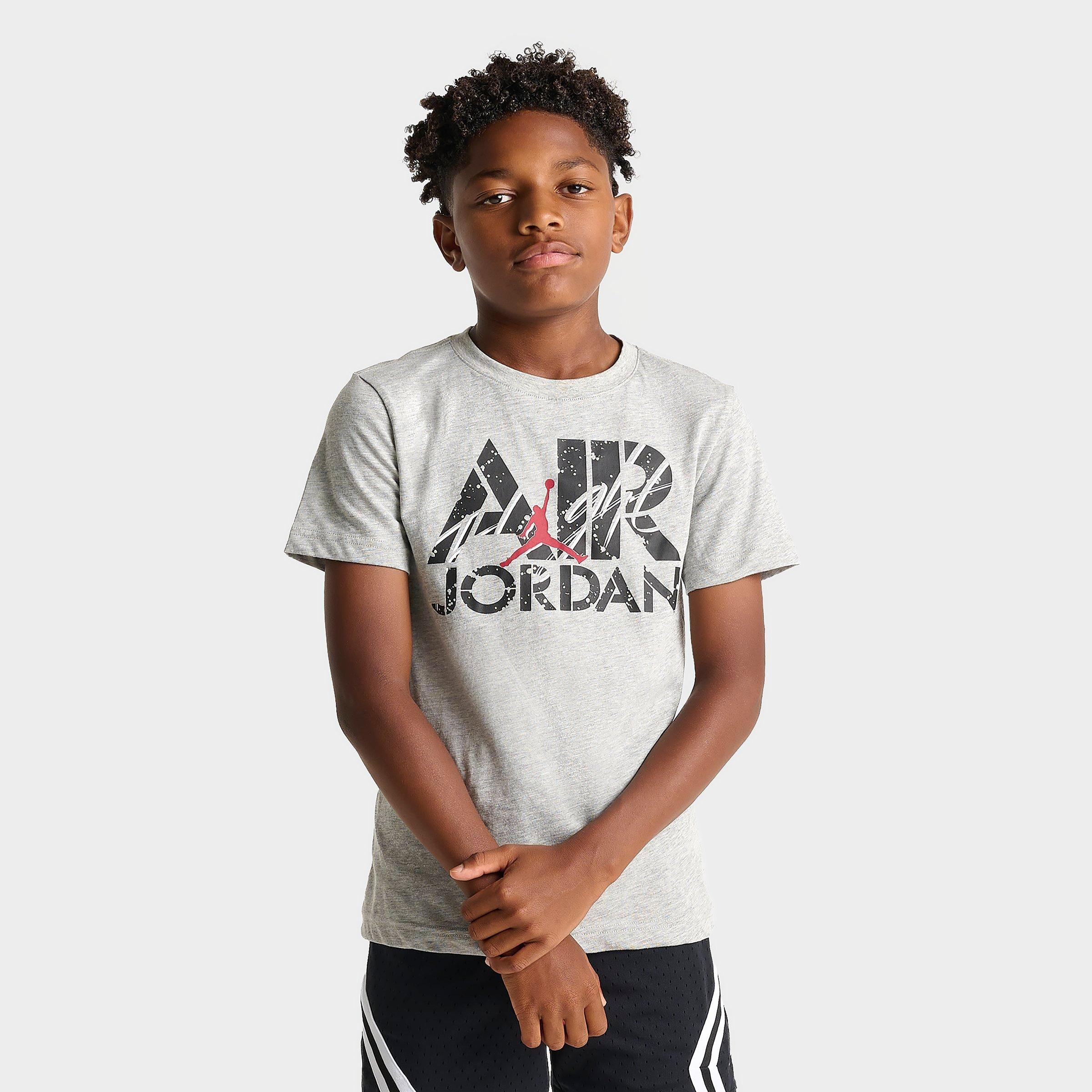 Click here for Jordan Big Kids Flight T-Shirt in Dark Grey Heathe... prices