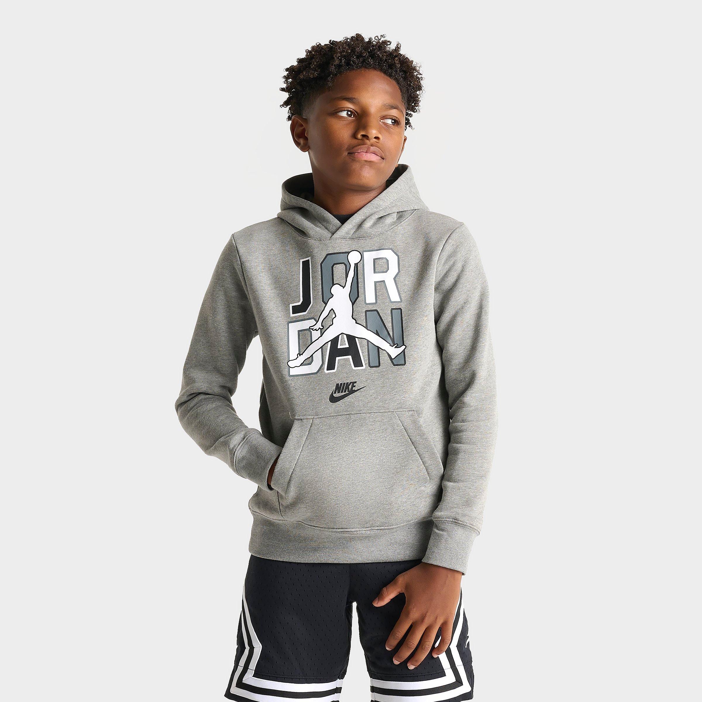Click here for Jordan Big Kids Nike Jumpman Pullover Hoodie in Ca... prices