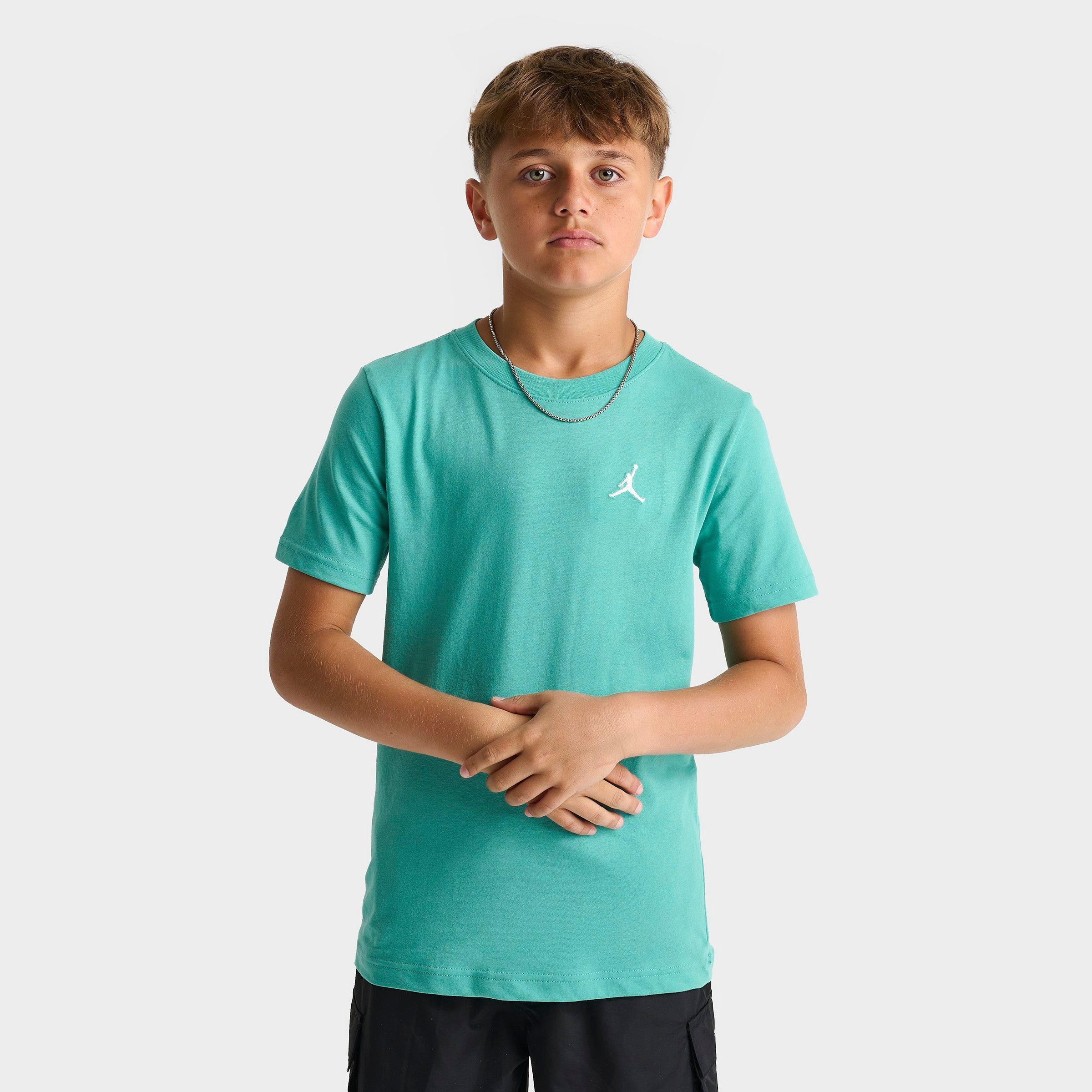 Click here for Jordan Big Kids Jumpman T-Shirt in Washed Teal Siz... prices