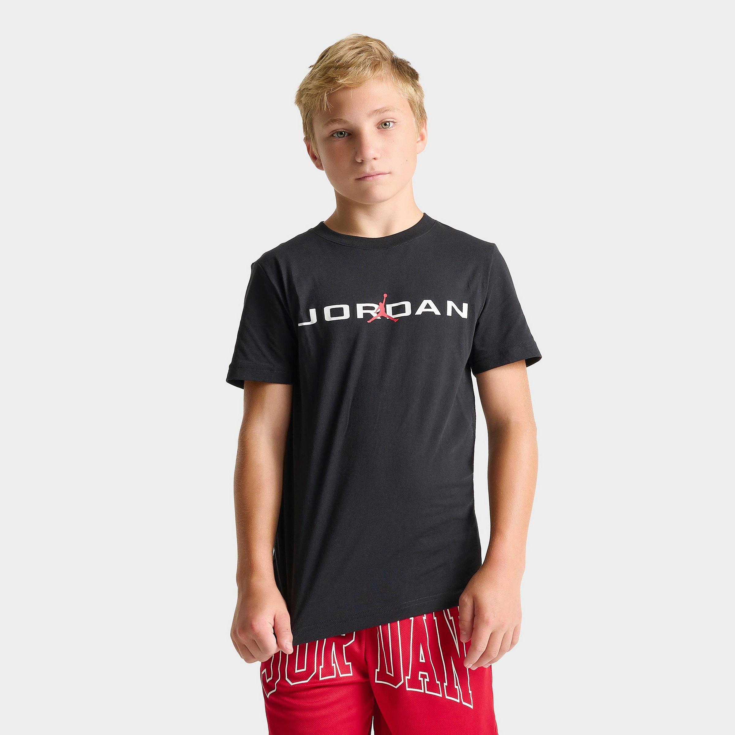 Click here for Jordan Big Kids Stretch Logo T-Shirt in Black Size... prices