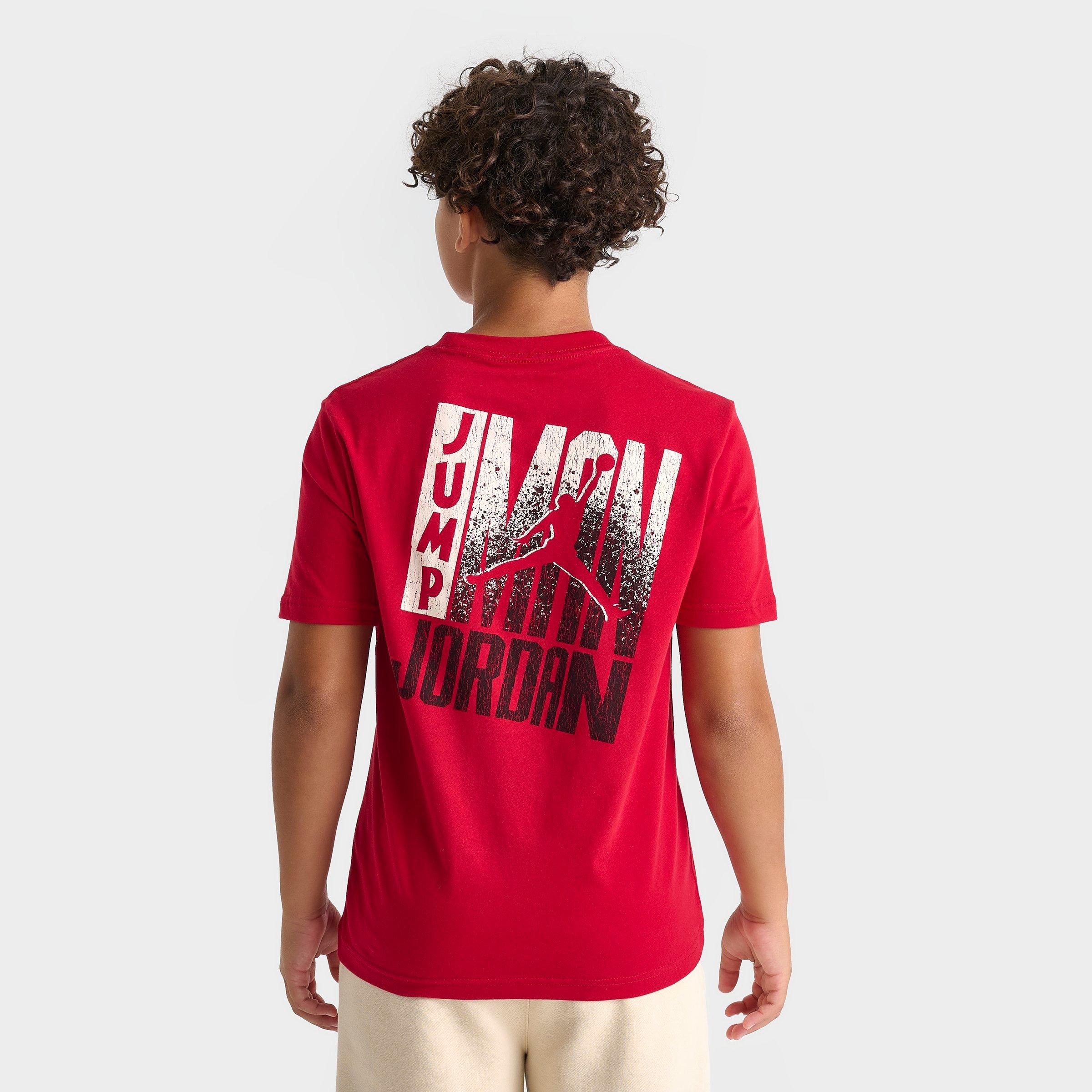 Click here for Jordan Big Kids Jumpman Fade Back Hit T-Shirt in G... prices