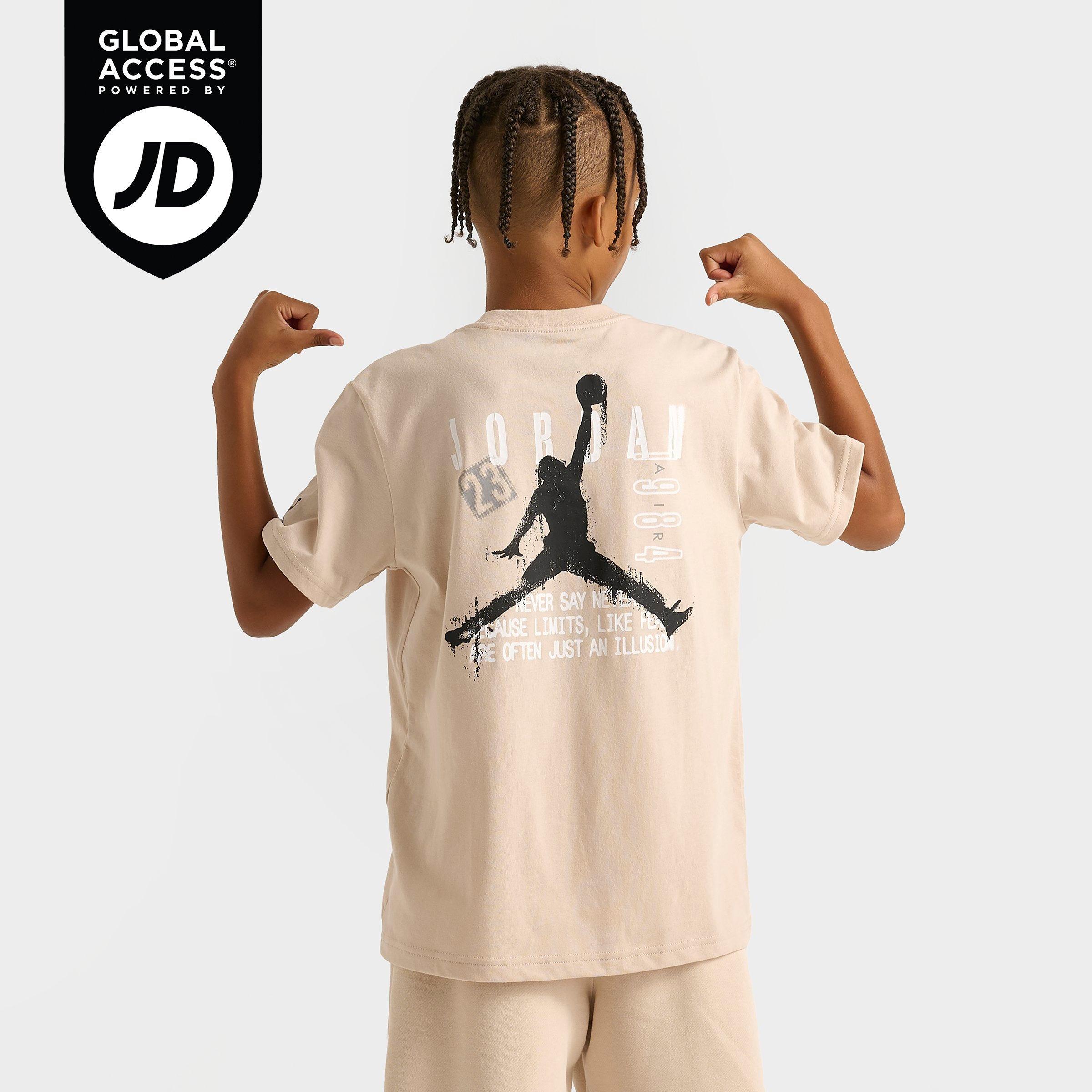 Click here for Jordan Big Kids Jumpman Stamp T-Shirt in Sanddrift... prices