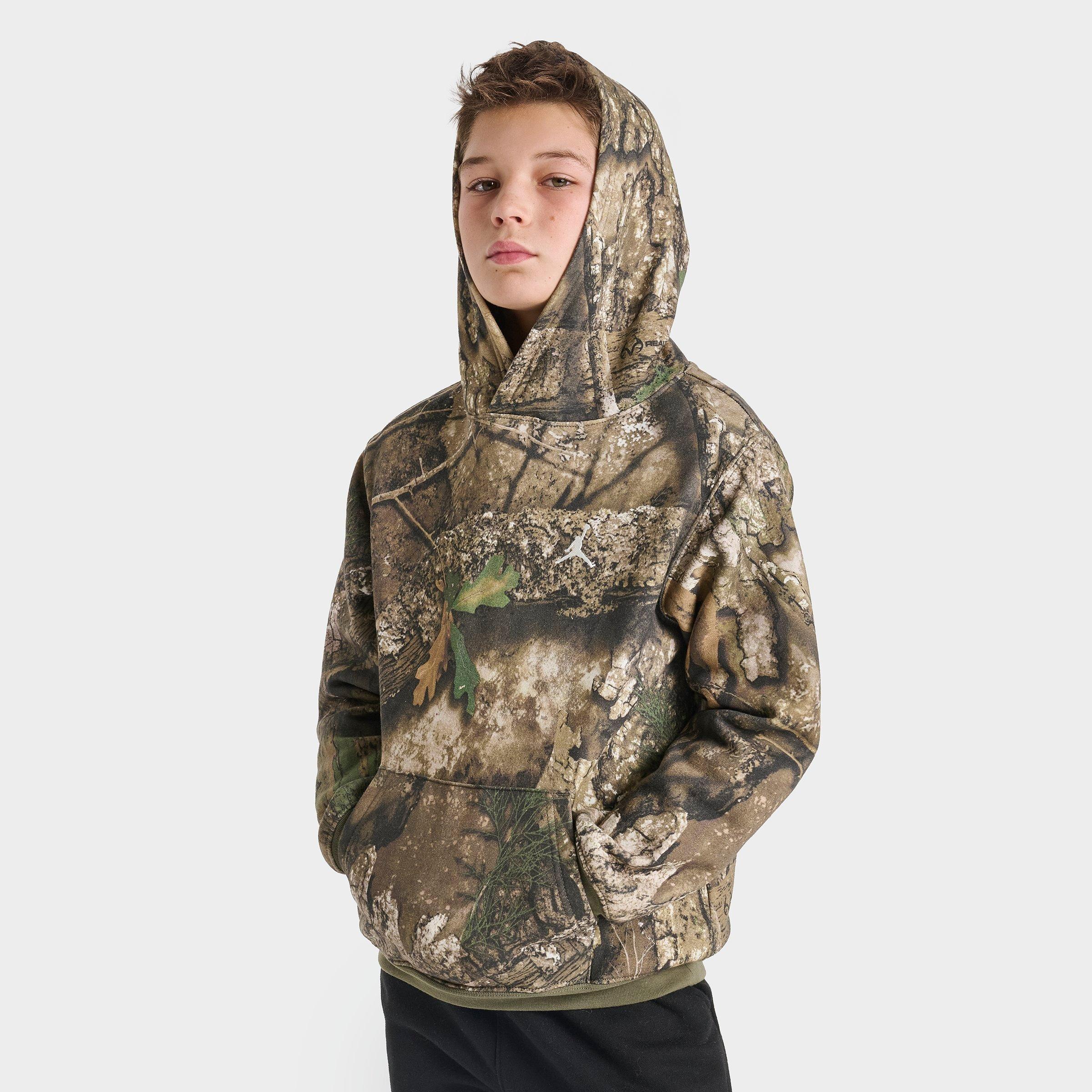 Click here for Jordan Big Kids x Realtree Pullover Hoodie in Medi... prices