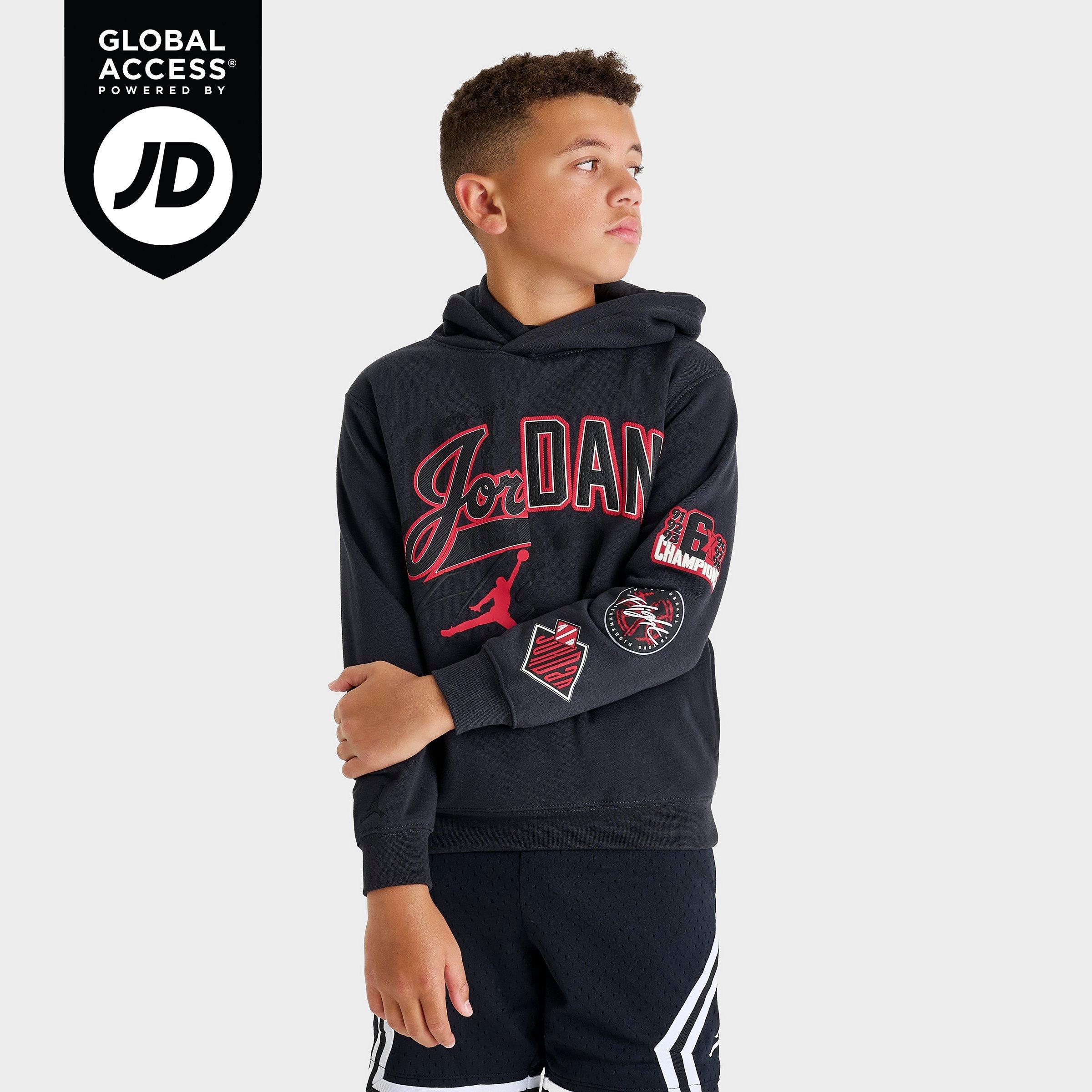 Click here for Jordan Big Kids Varsity Split Pullover Hoodie in B... prices