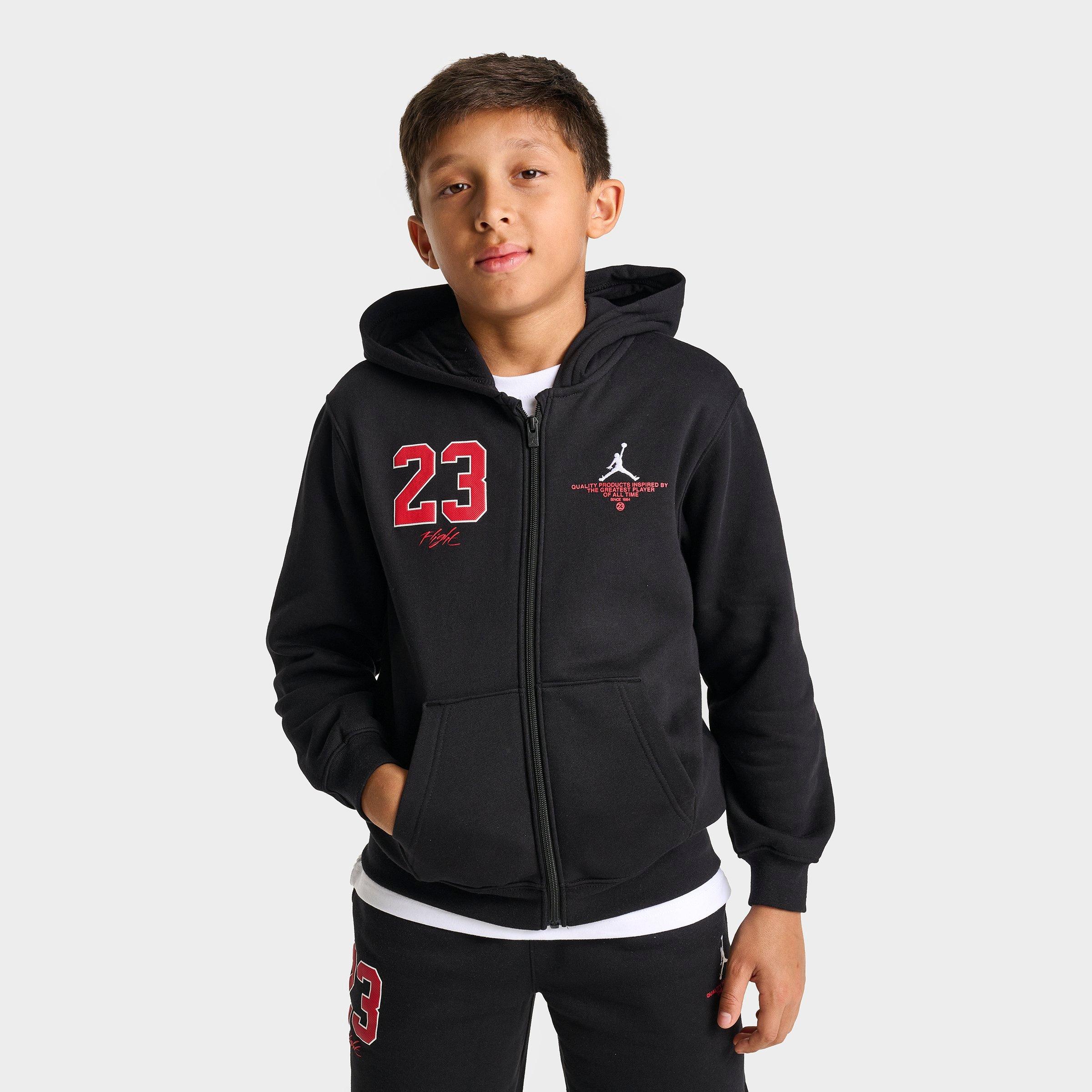 Click here for Jordan Big Kids Flight Arch Logo Fleece Pullover H... prices