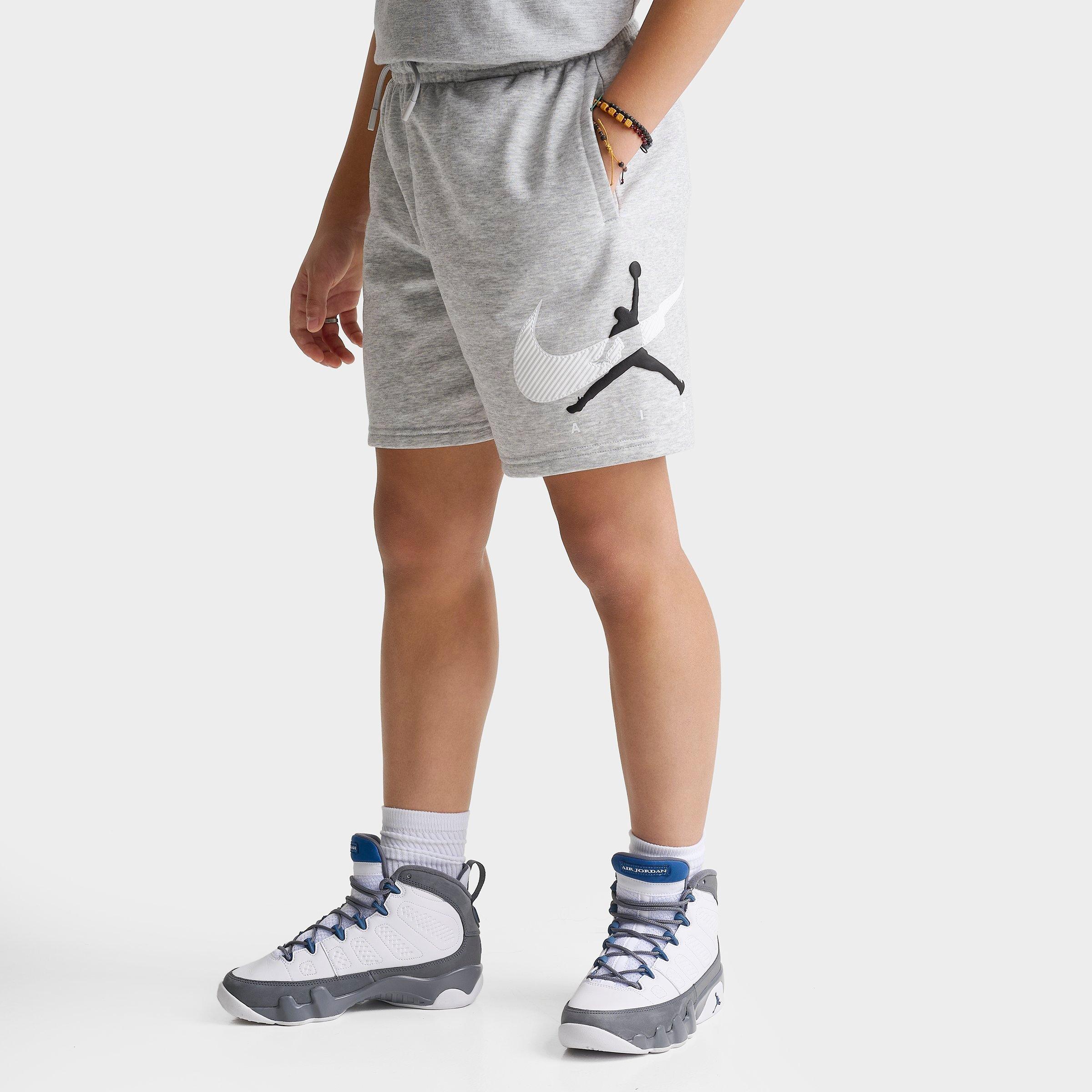 Click here for Jordan Big Kids Air Swoosh Fleece Shorts in Light... prices