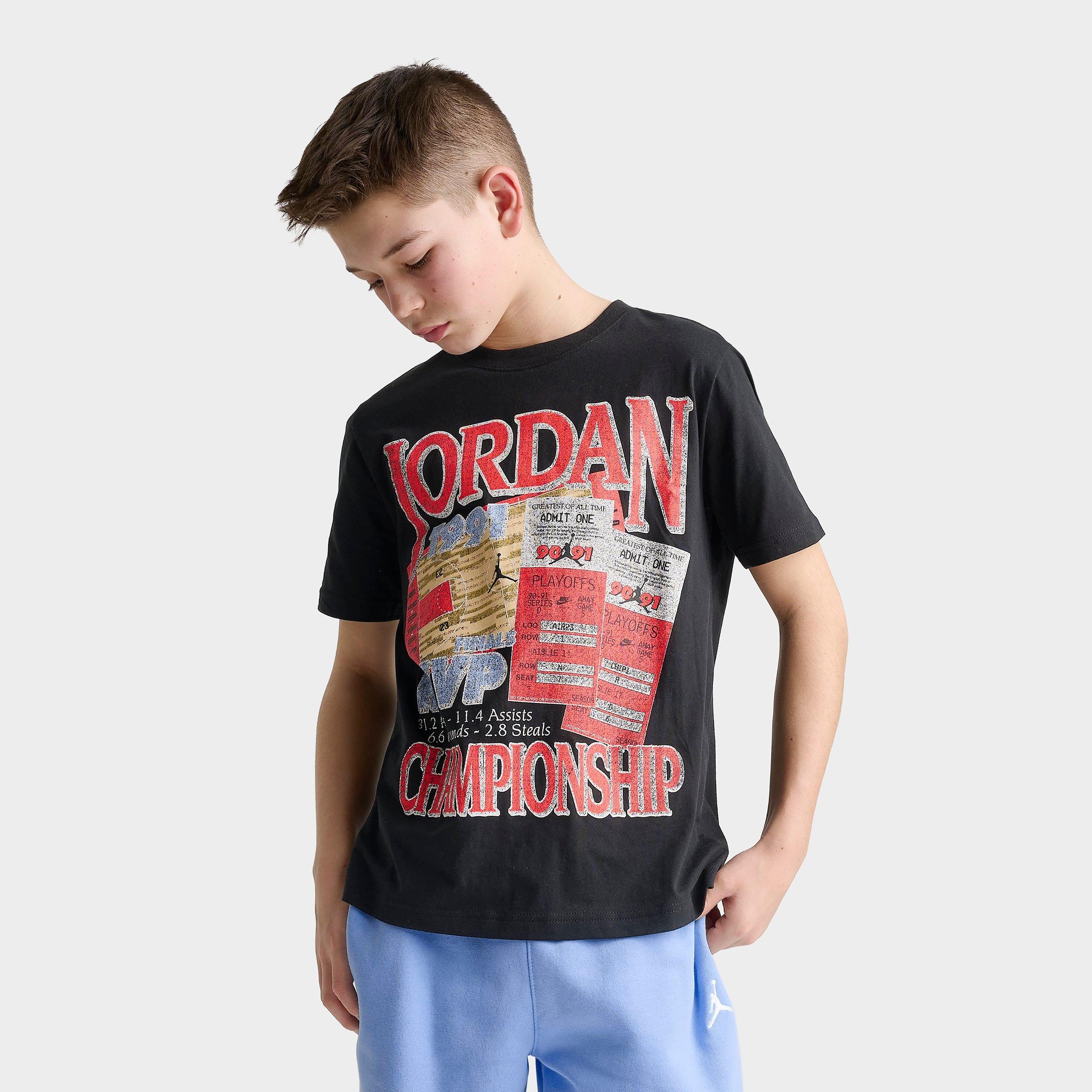 Click here for Jordan Big Kids Infrared Retro Tickets Graphic T-S... prices