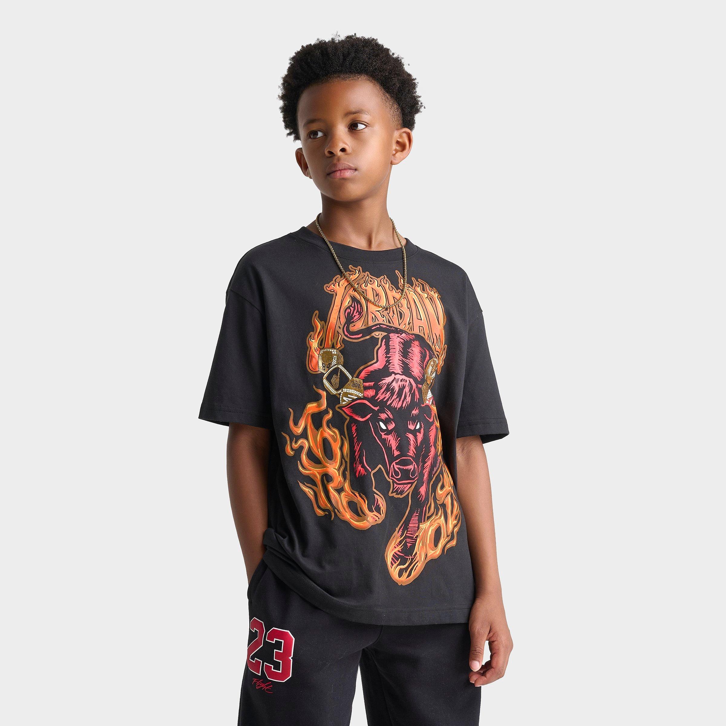 Click here for Jordan Big Kids Toro Bravo Retro Graphic T-Shirt i... prices