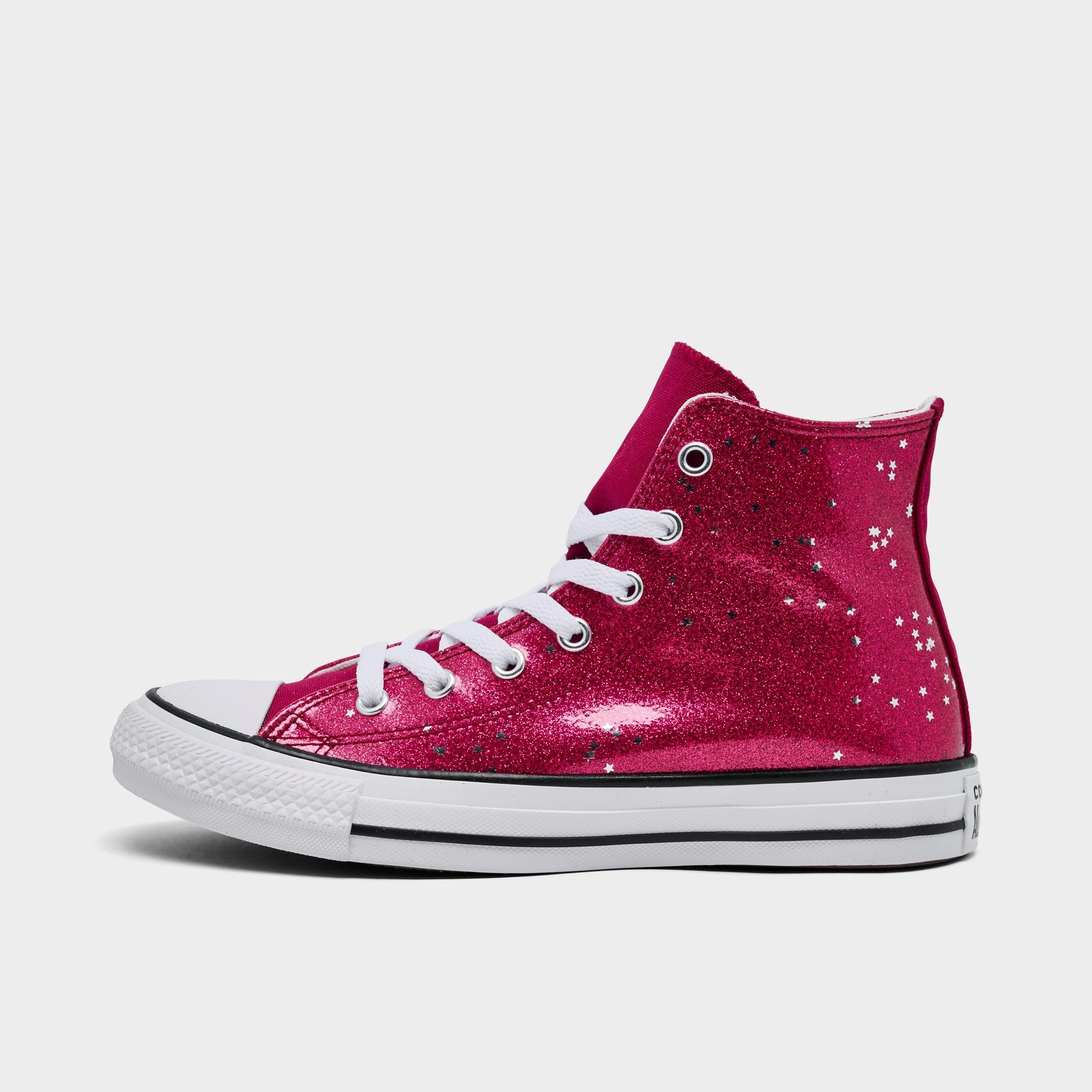 Click here for Converse Girls Big Kids Chuck Taylor All Star Glit... prices