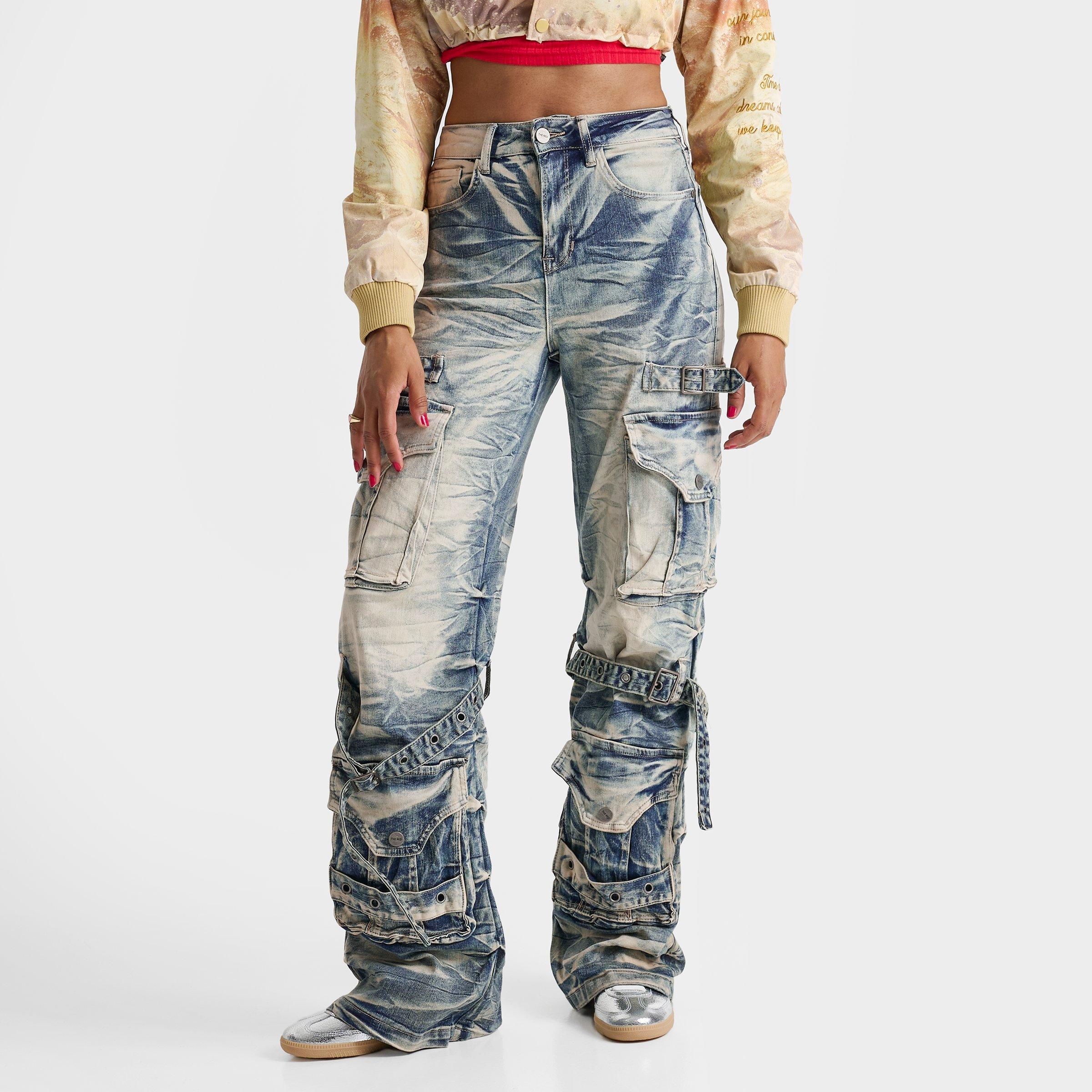 Click here for Smoke Rise Womens Bria High-Rise Wide-Leg Denim Je... prices