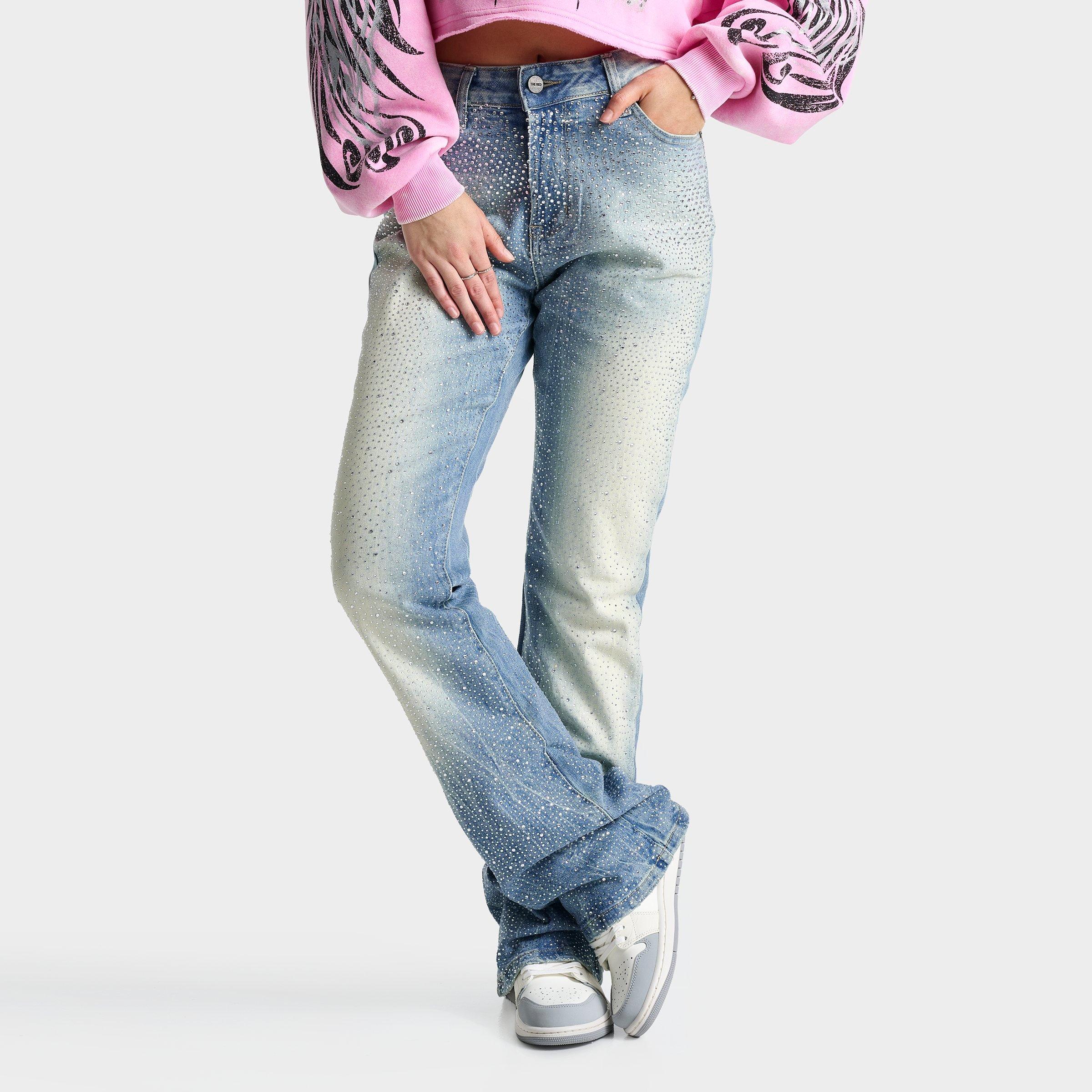 Click here for Smoke Rise Womens Ruby Rhinestone High-Rise Bootcu... prices