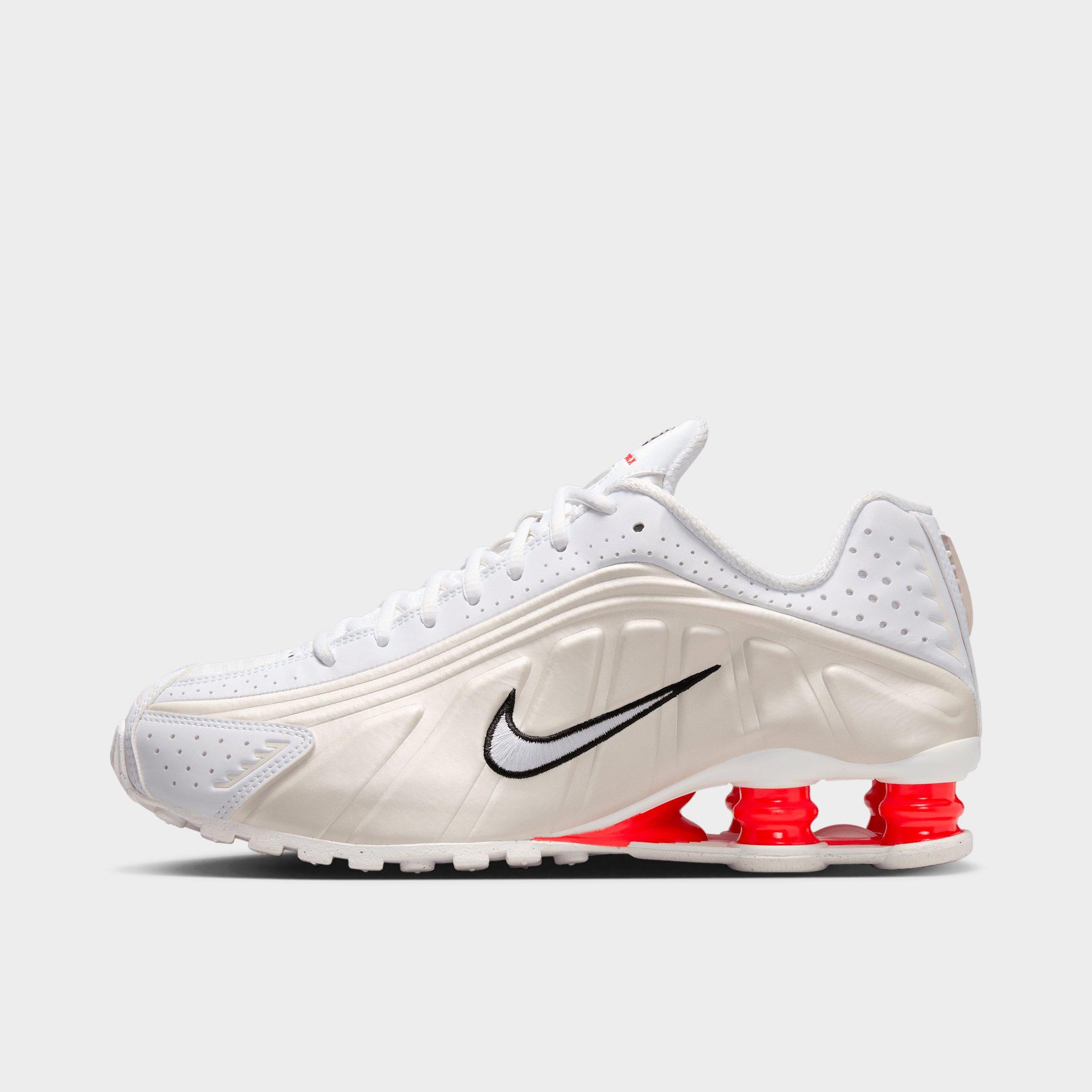 Click here for Nike Womens Shox R4 Casual Shoes in White/Phantom/... prices
