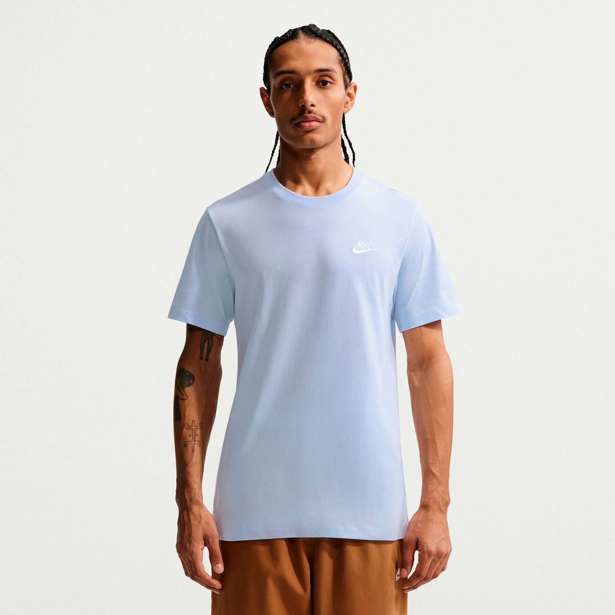 Click here for Nike Mens Sportswear Club T-Shirt in hydrogen blue... prices
