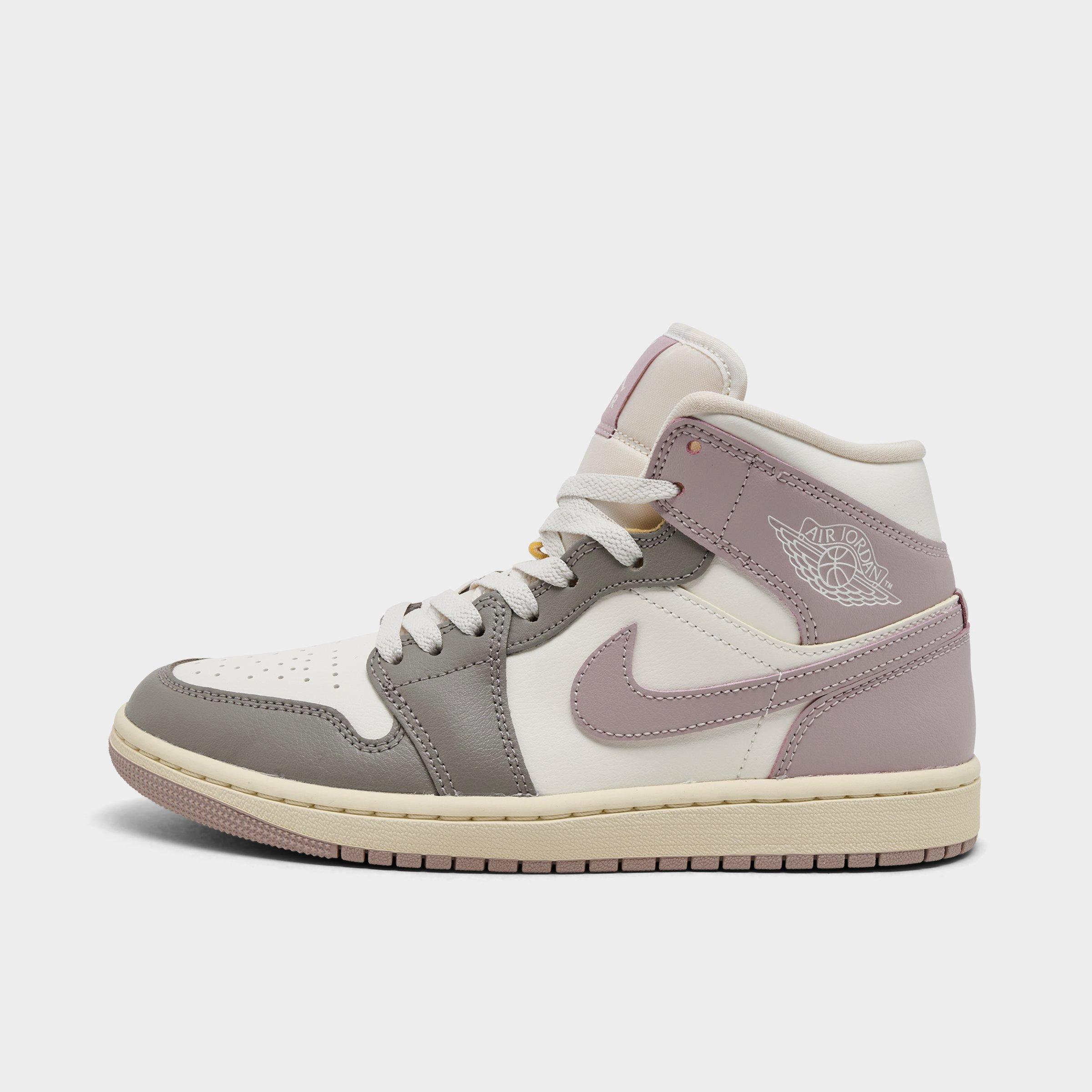 Click here for Jordan Womens Air Retro 1 Mid Casual Shoes in Sail... prices