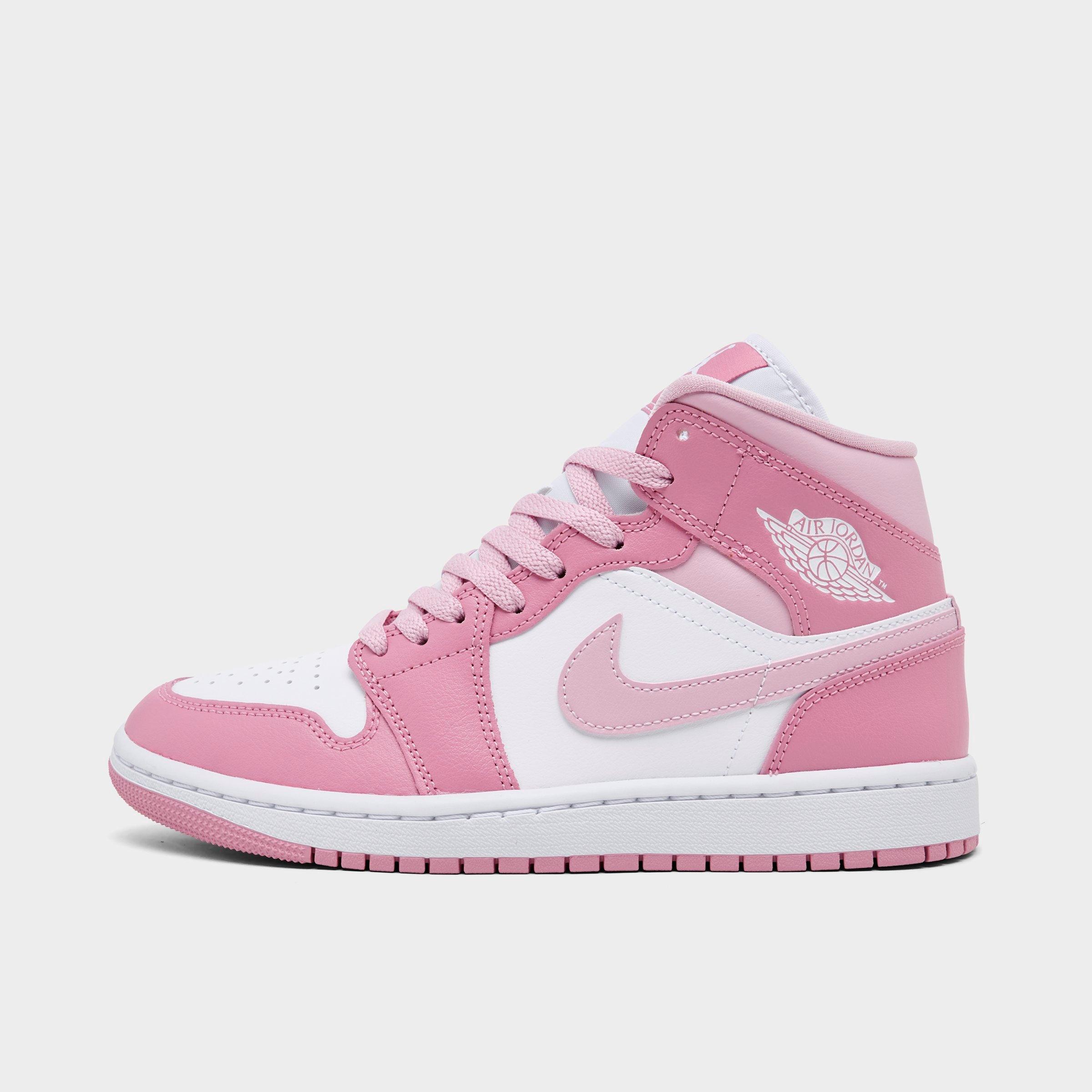 Click here for Jordan Womens Air Retro 1 Mid Casual Shoes in Elem... prices