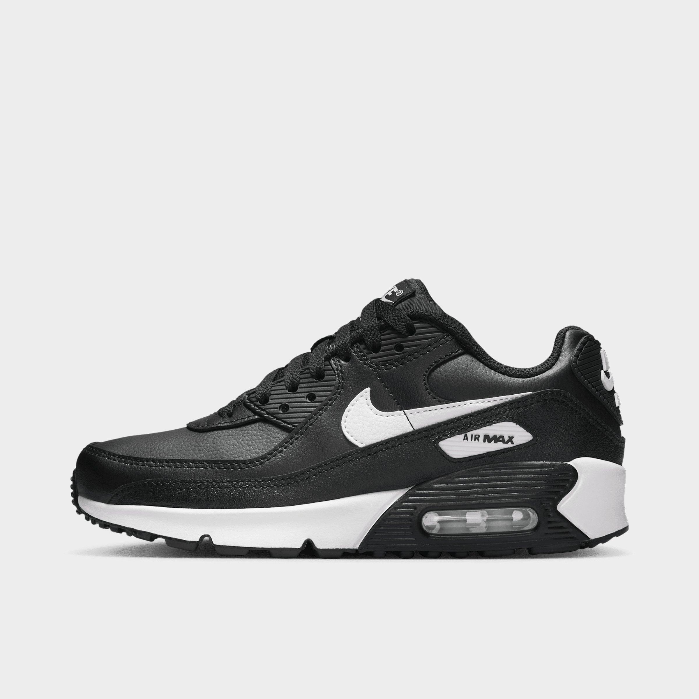 Click here for Nike Big Kids Air Max 90 Casual Shoes in Black/Whi... prices