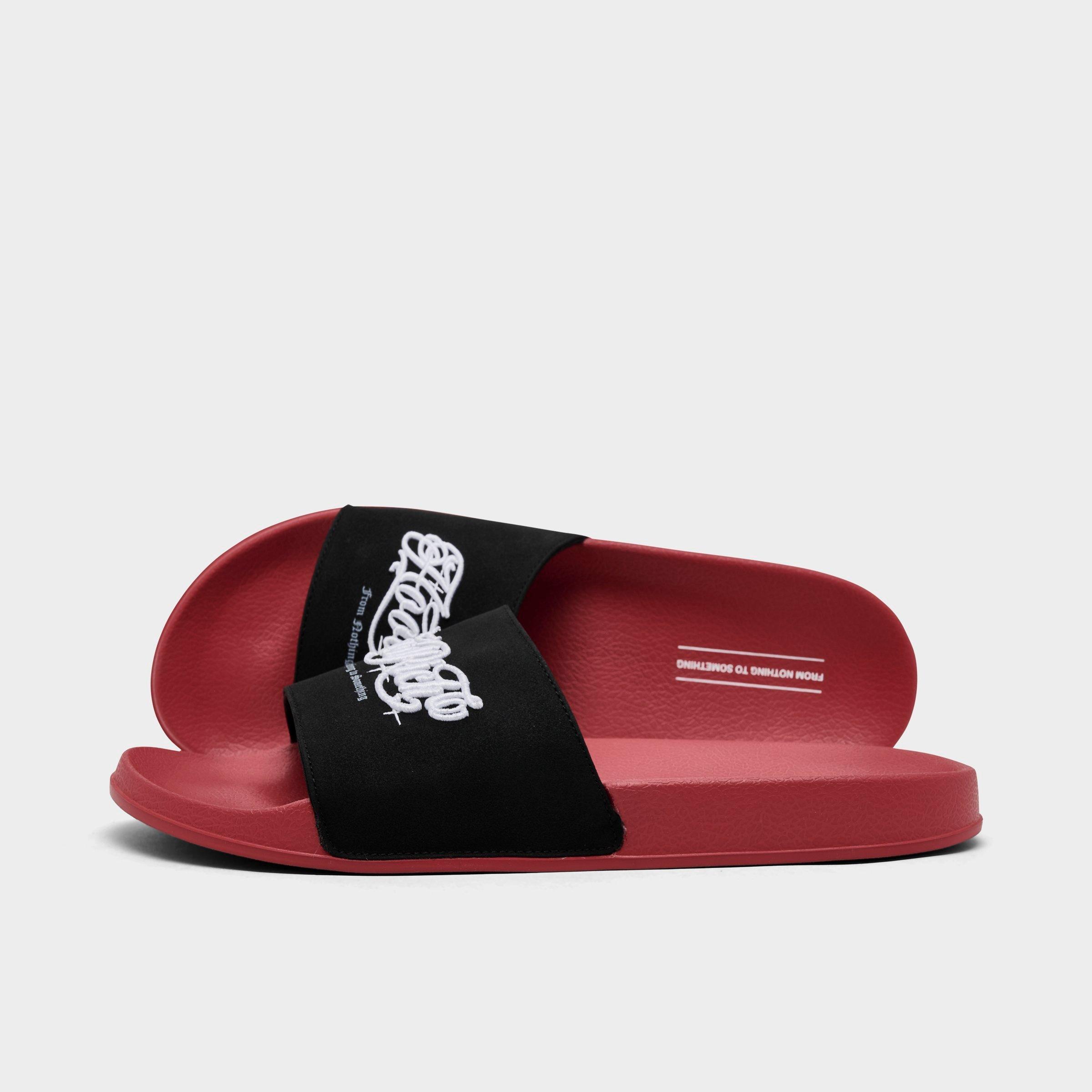 Click here for Hoodrich Mens Strike Slide Sandals in Red/Black Si... prices