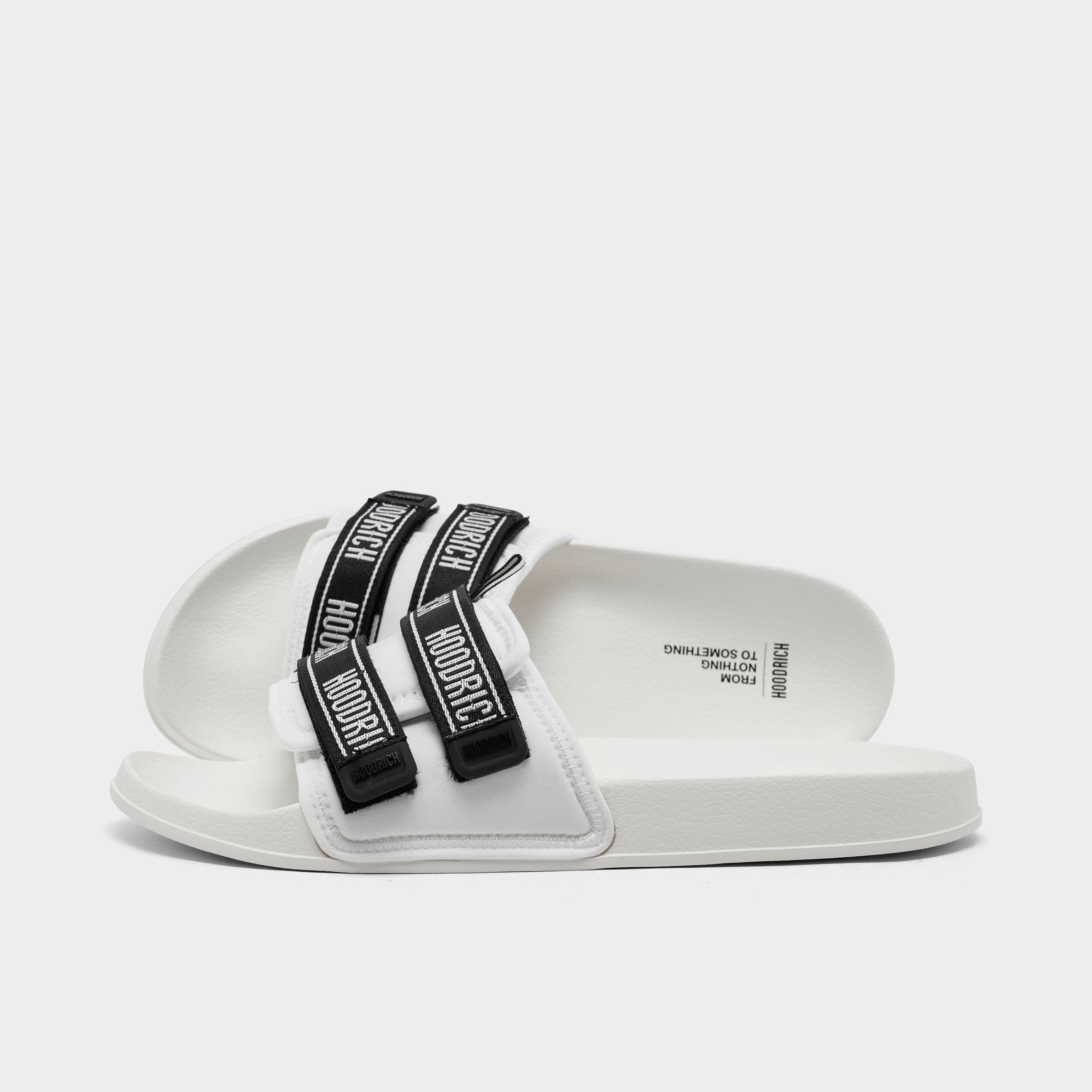 Click here for Hoodrich Mens Strike Strap Slide Sandals in White/... prices