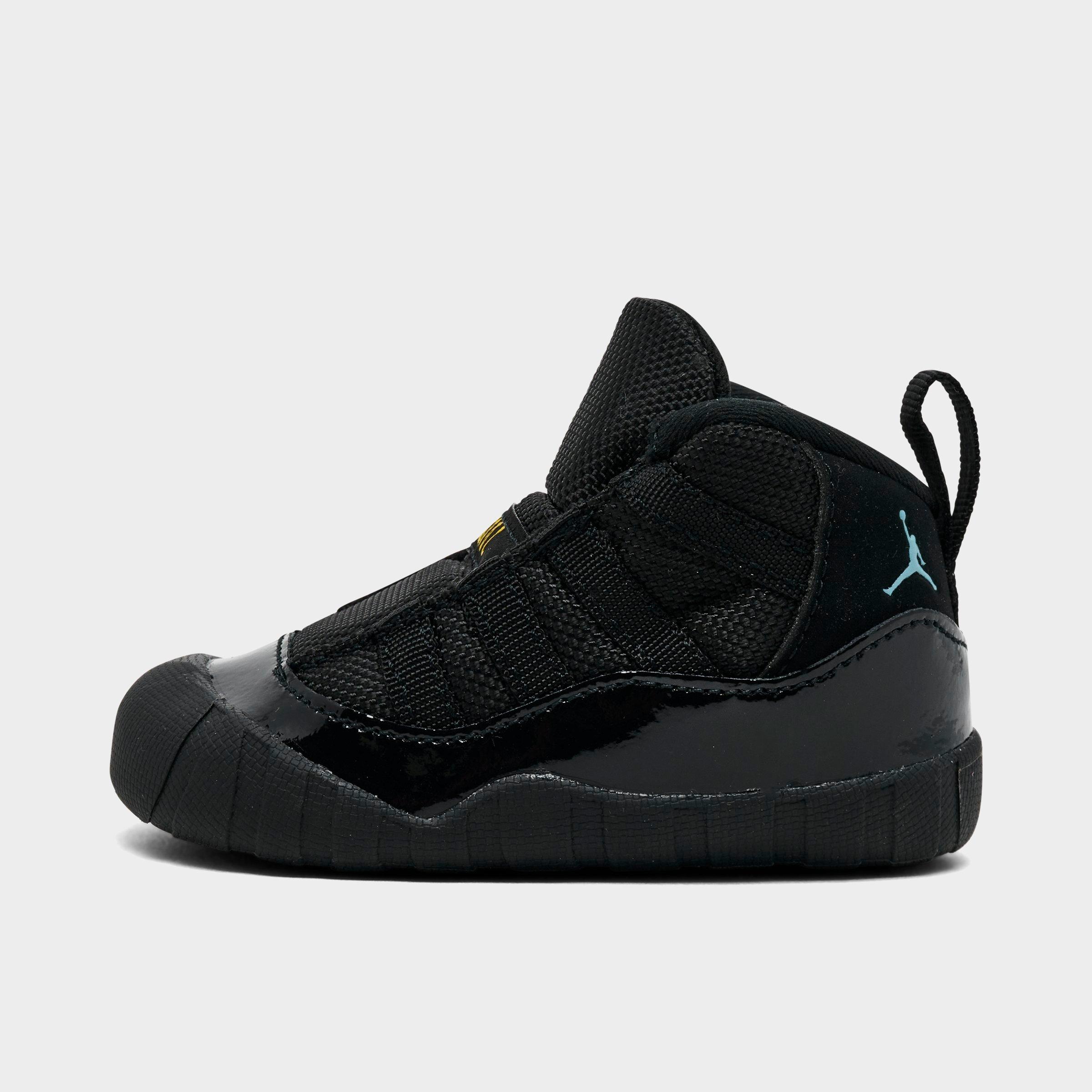 Click here for Jordan Infant Air 11 Crib Booties in Black/Gamma B... prices