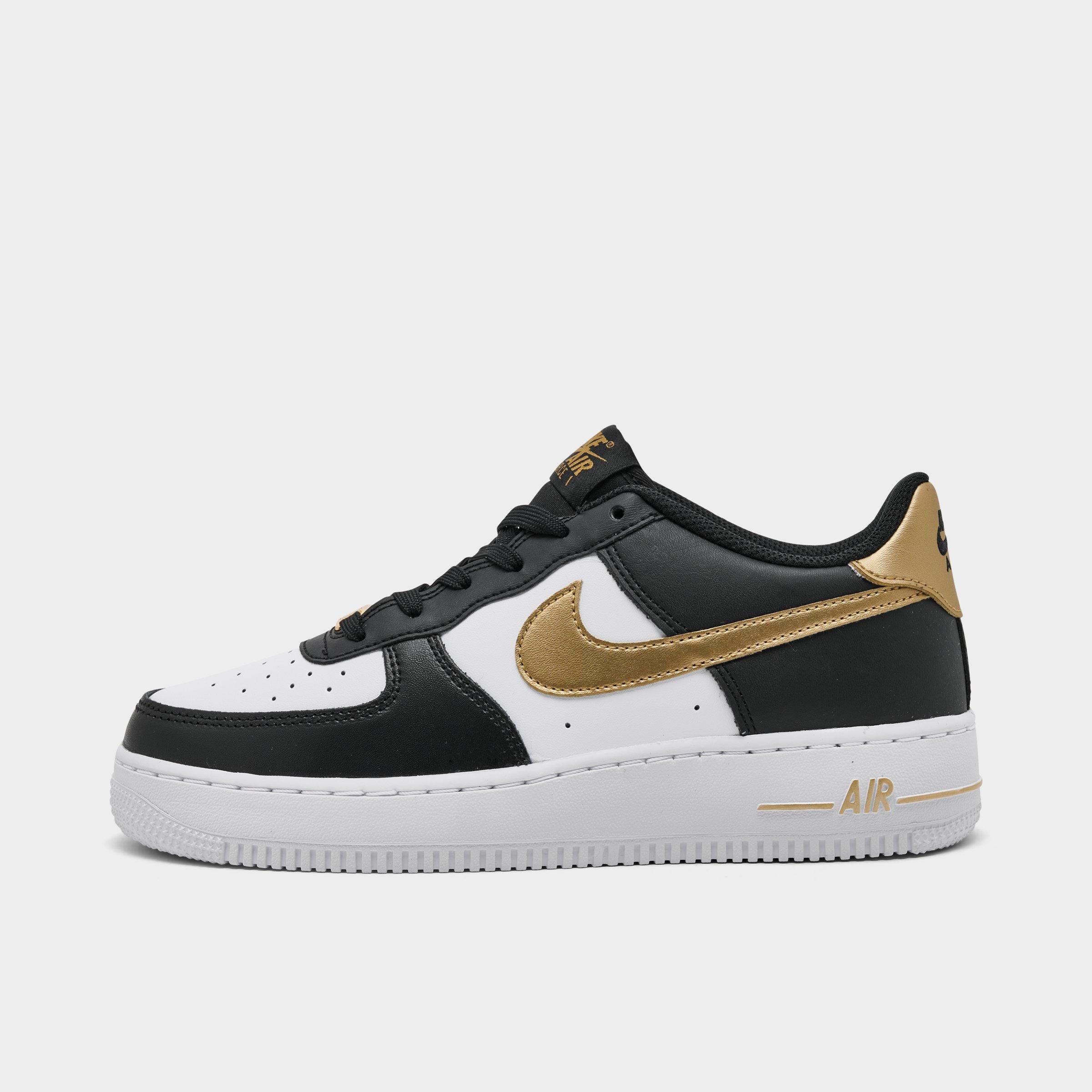 Click here for Nike Big Kids Air Force 1 Low Casual Shoes in Blac... prices
