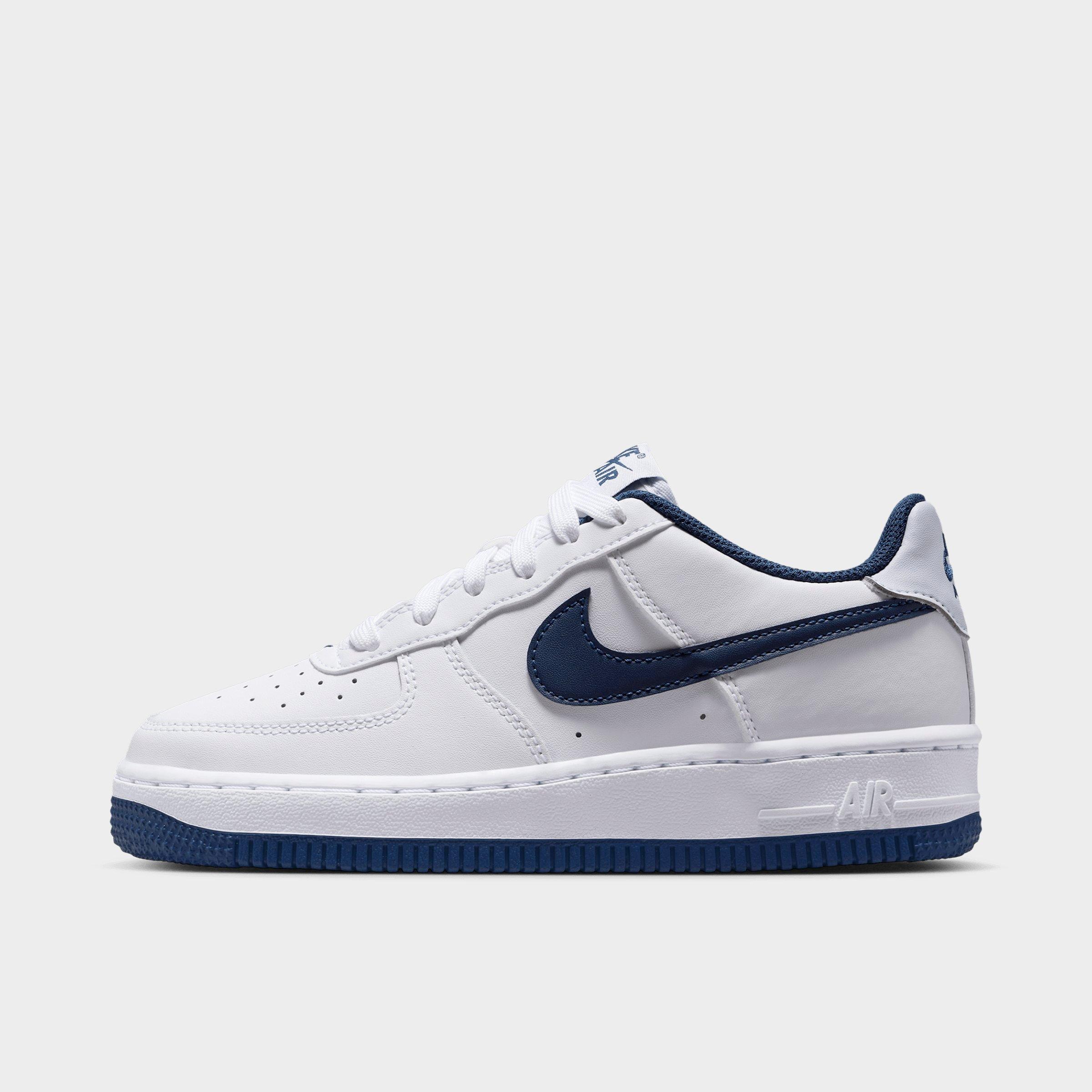 Click here for Nike Big Kids Air Force 1 Low Casual Shoes in Whit... prices