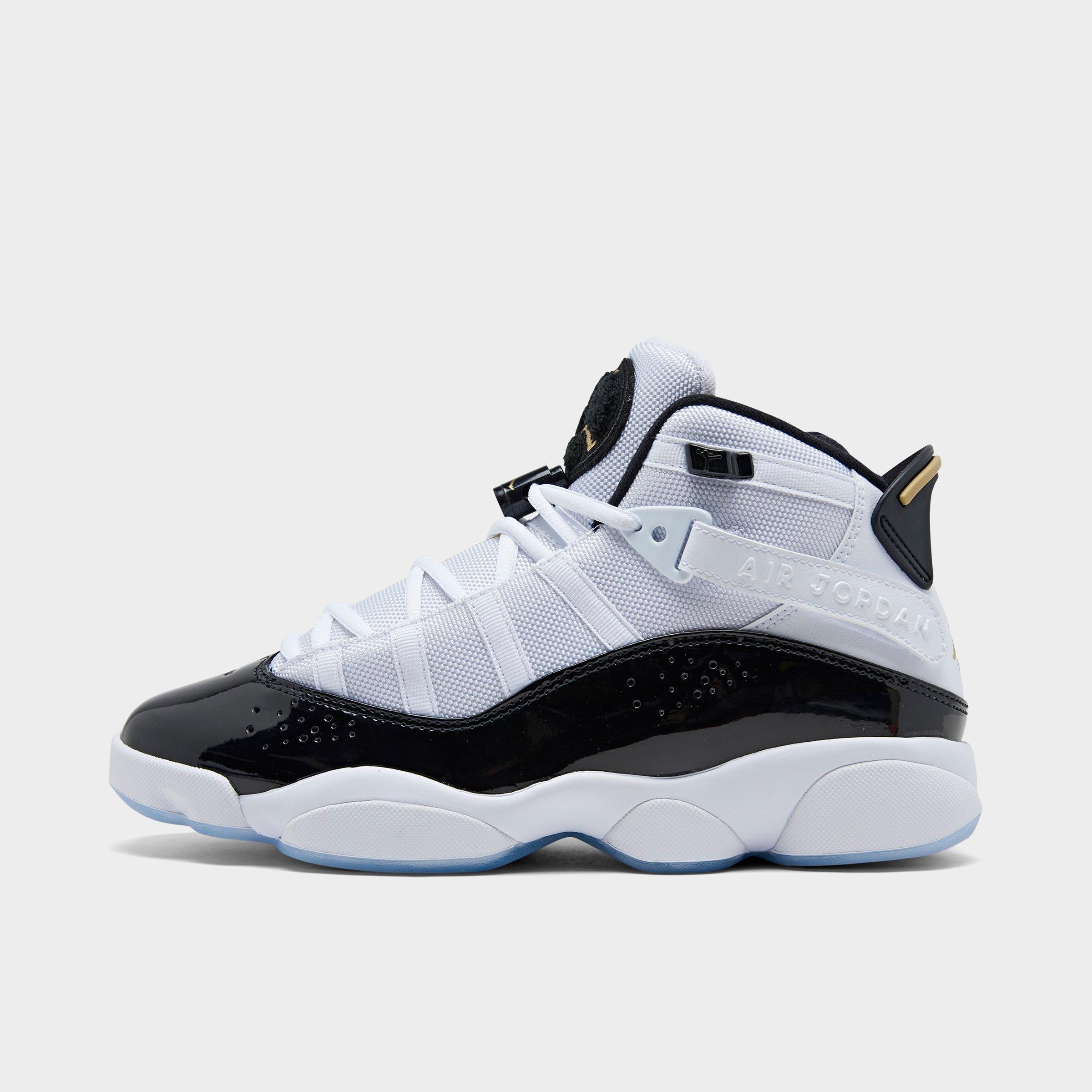 Click here for Jordan Mens Air 6 Rings Basketball Shoes in White/... prices