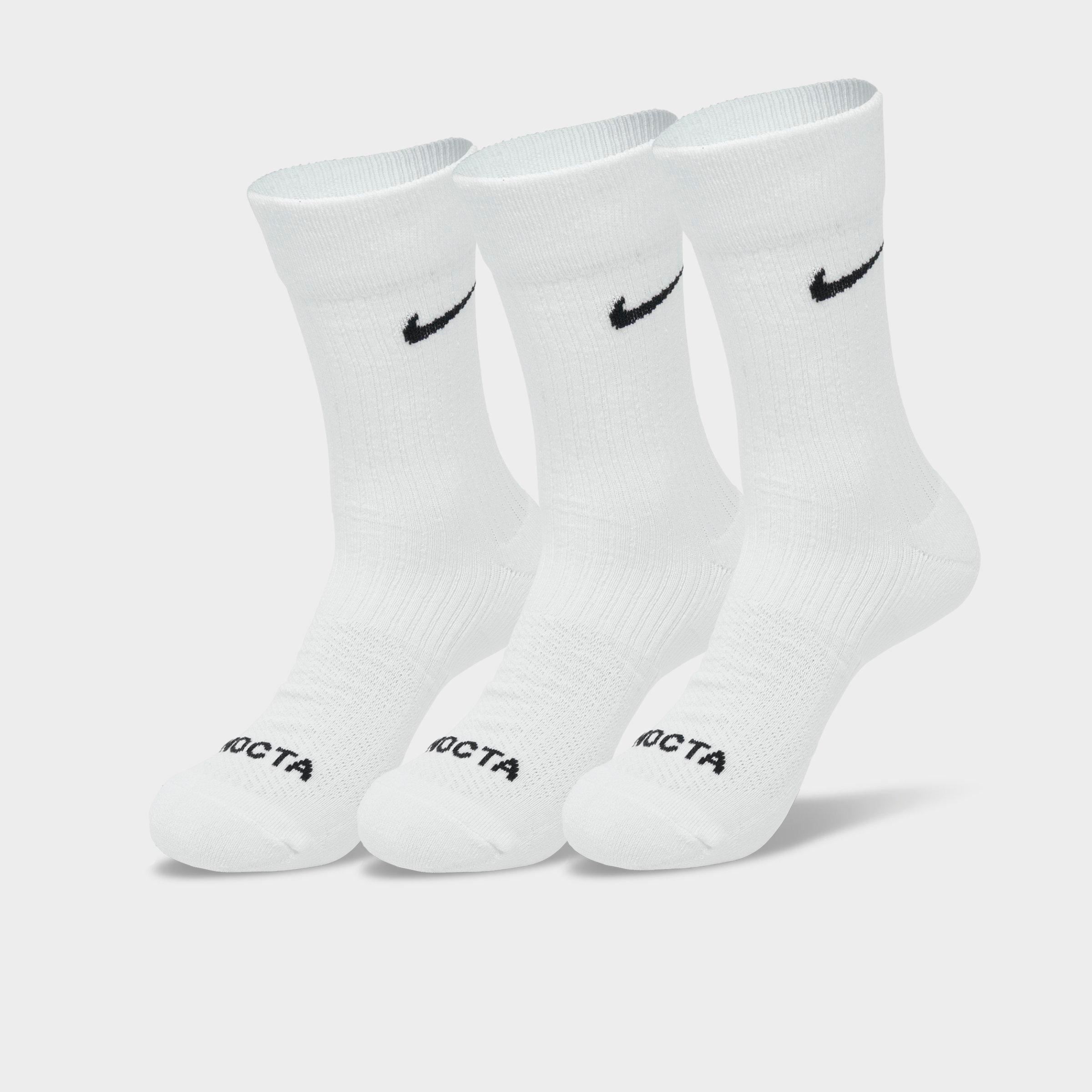 Click here for Nike NOCTA Crew Socks (3-Pack) in White Size: Medi... prices