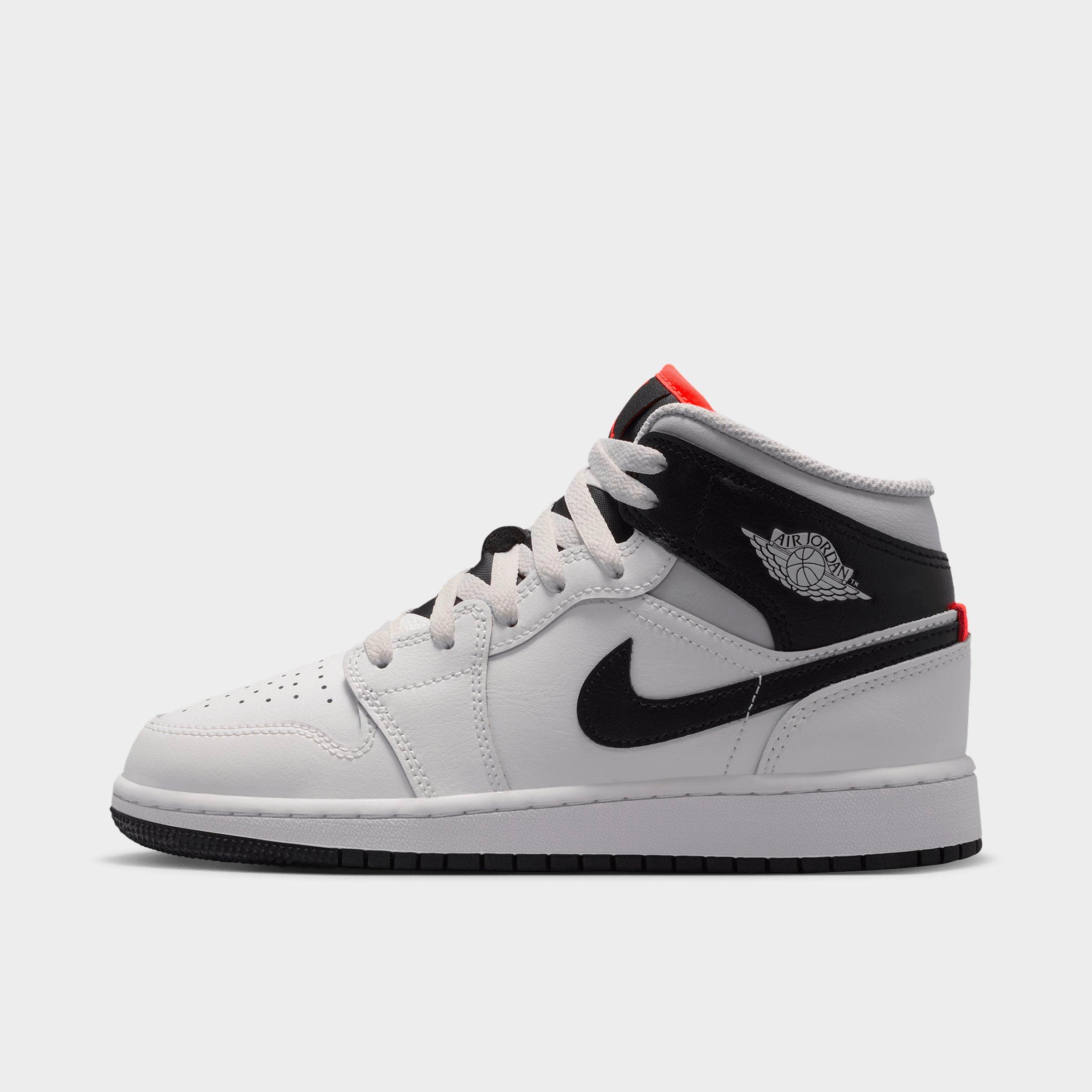 Click here for Jordan Big Kids Air Retro 1 Mid Casual Shoes in Su... prices