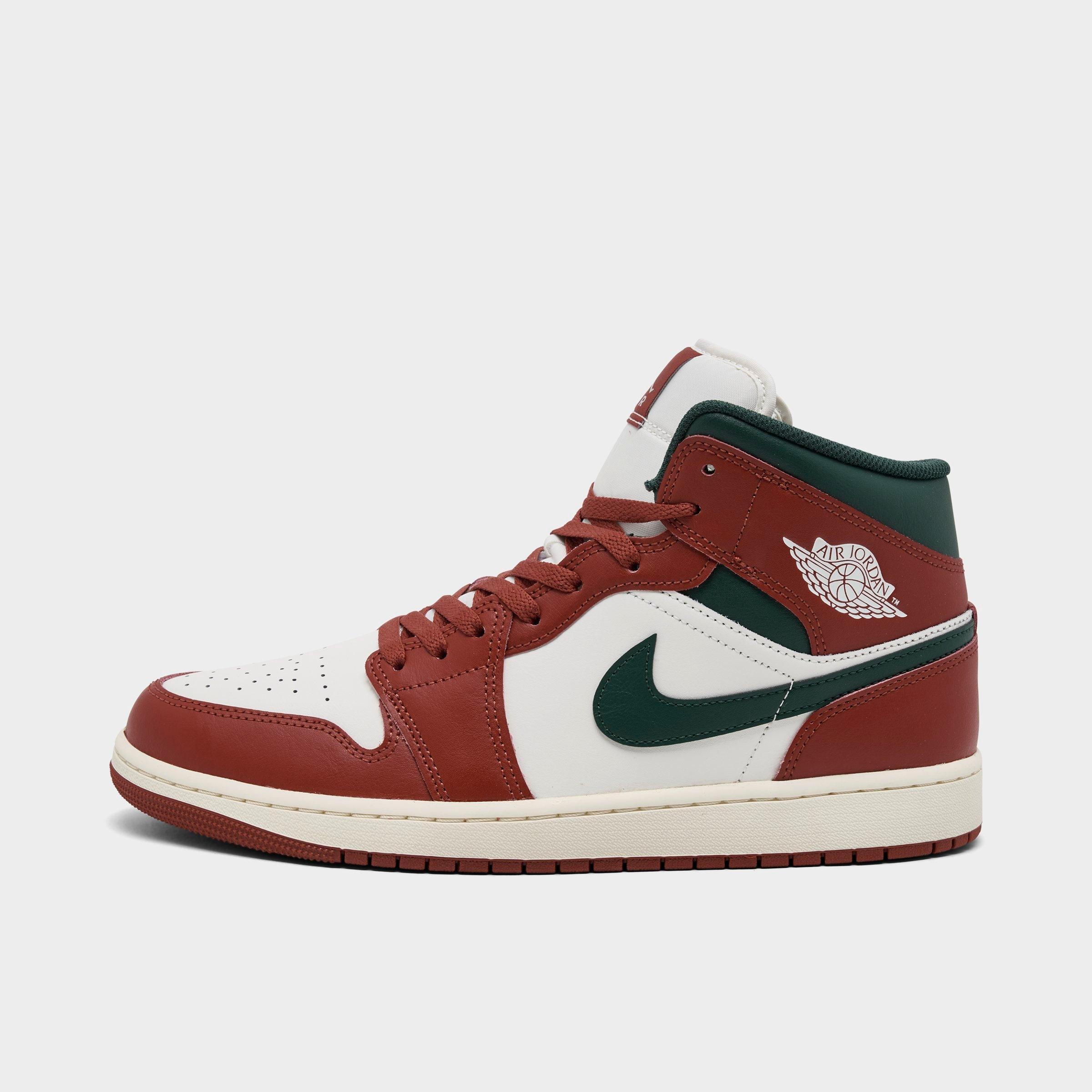 Click here for Jordan Mens Air Retro 1 Mid Casual Shoes in Sail/M... prices
