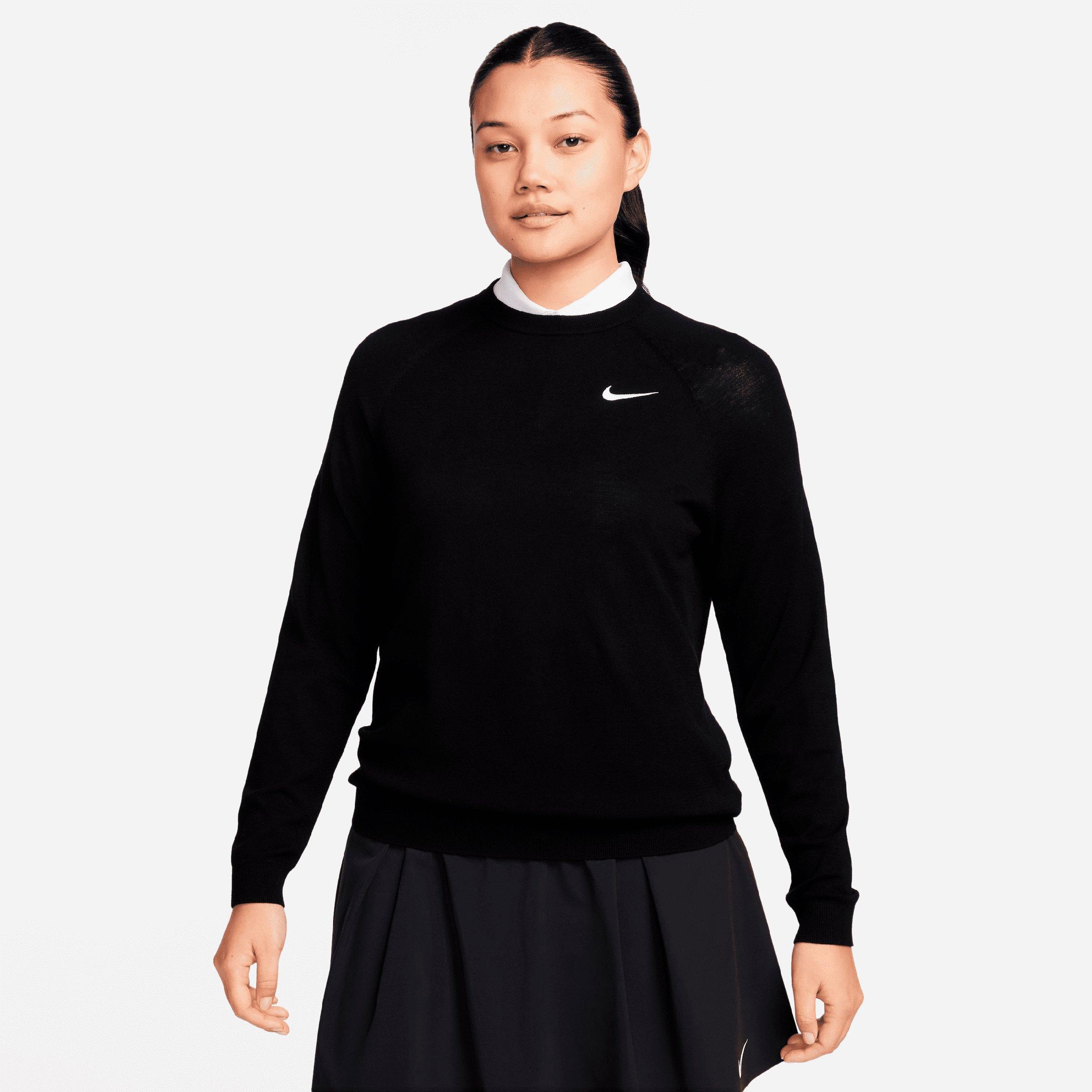 Click here for Nike Womens Tour Golf Sweatshirt in Black/White Si... prices