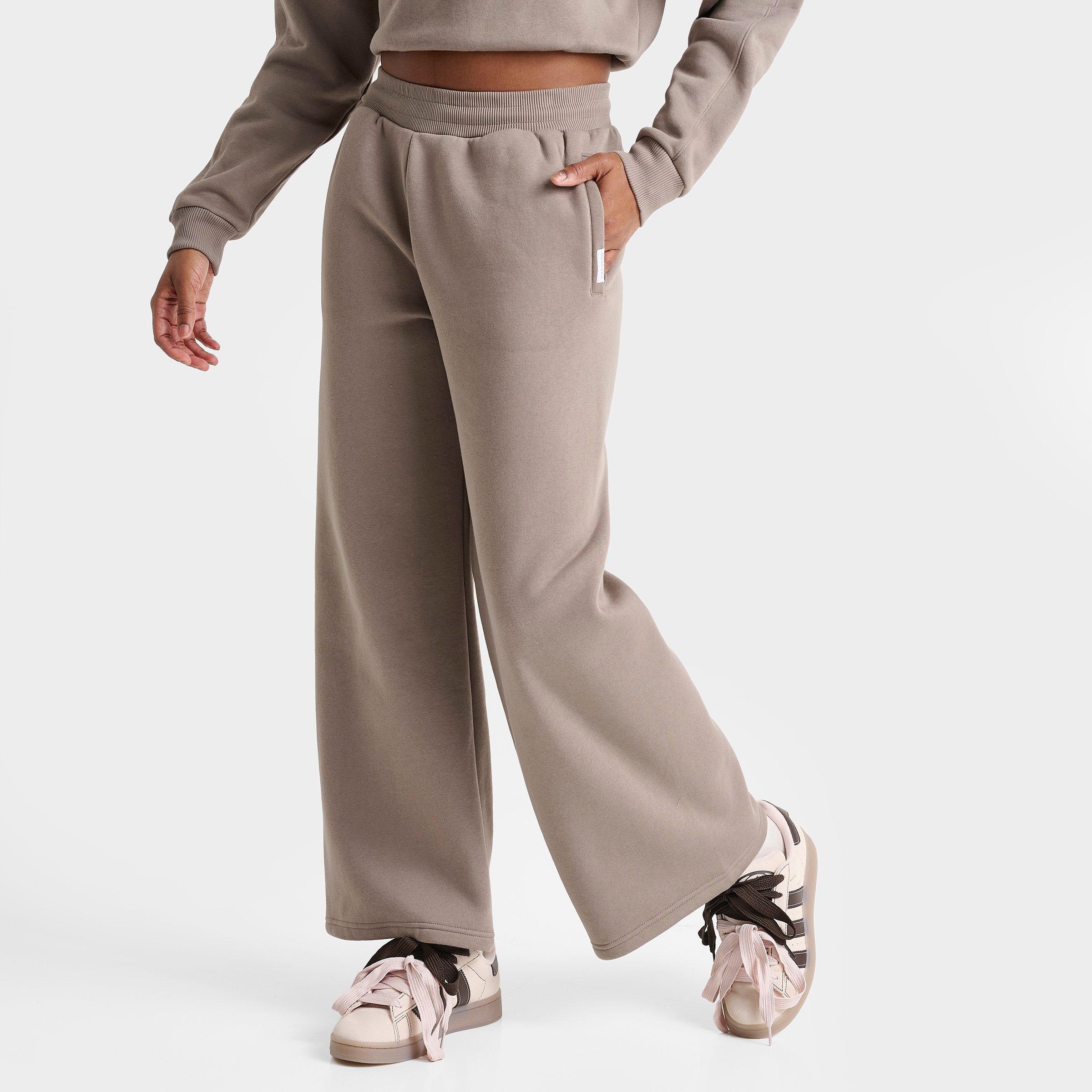 Click here for DAILYSZN Womens Fleece Wide Leg Jogger Pants in Mu... prices