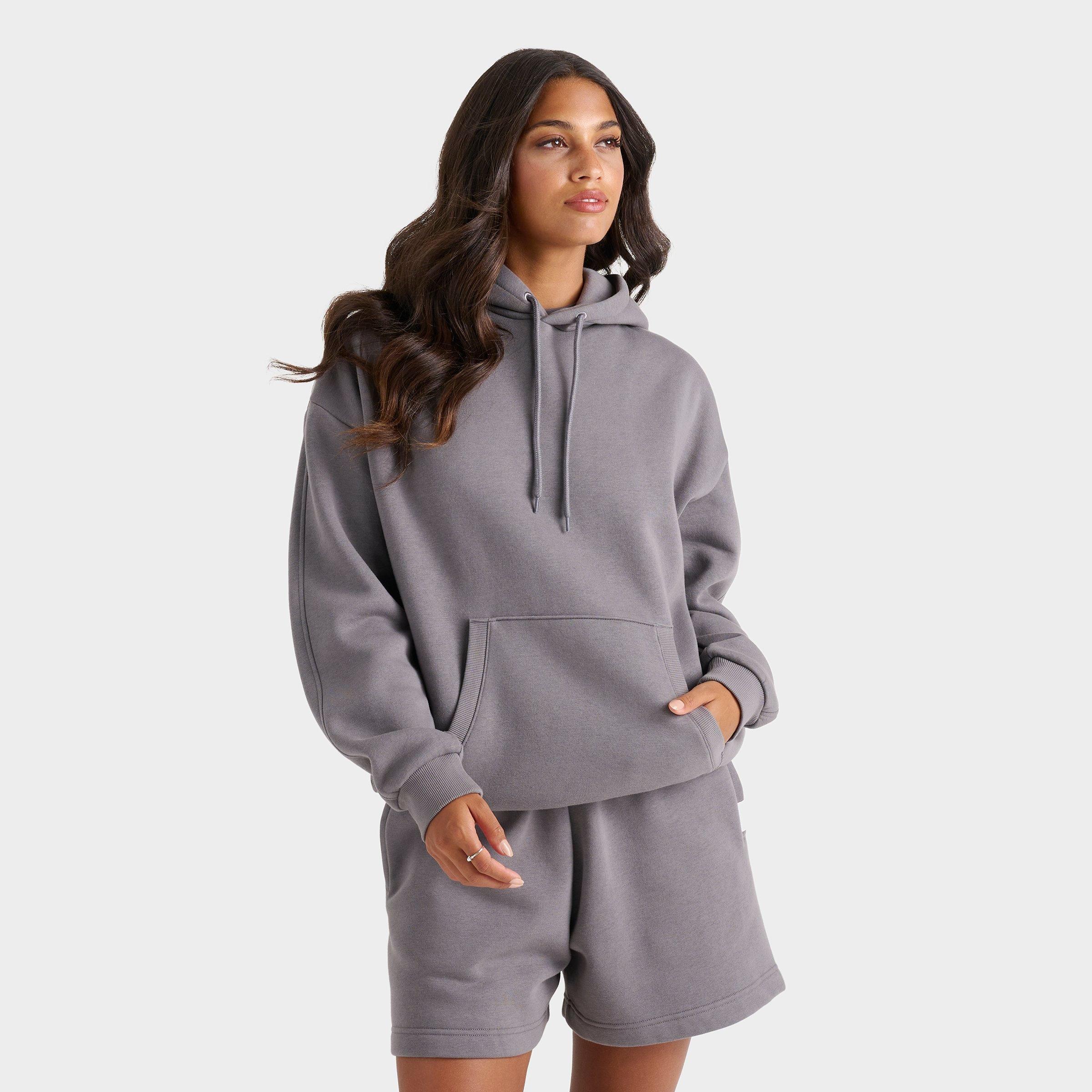 Click here for DAILYSZN Womens Fleece Boyfriend Hoodie in Tornado... prices