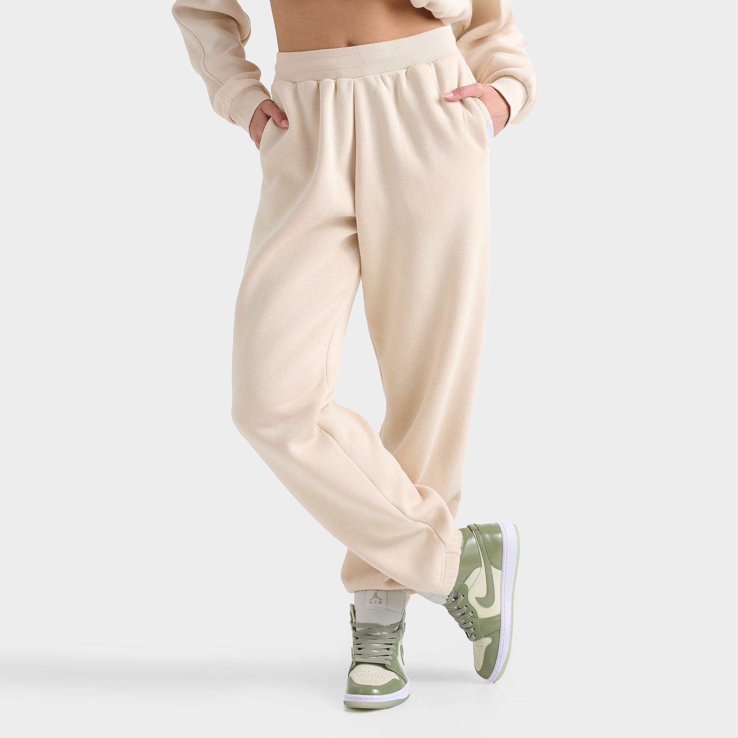 Click here for DAILYSZN Womens Fleece Jogger Pants in Sandshell S... prices