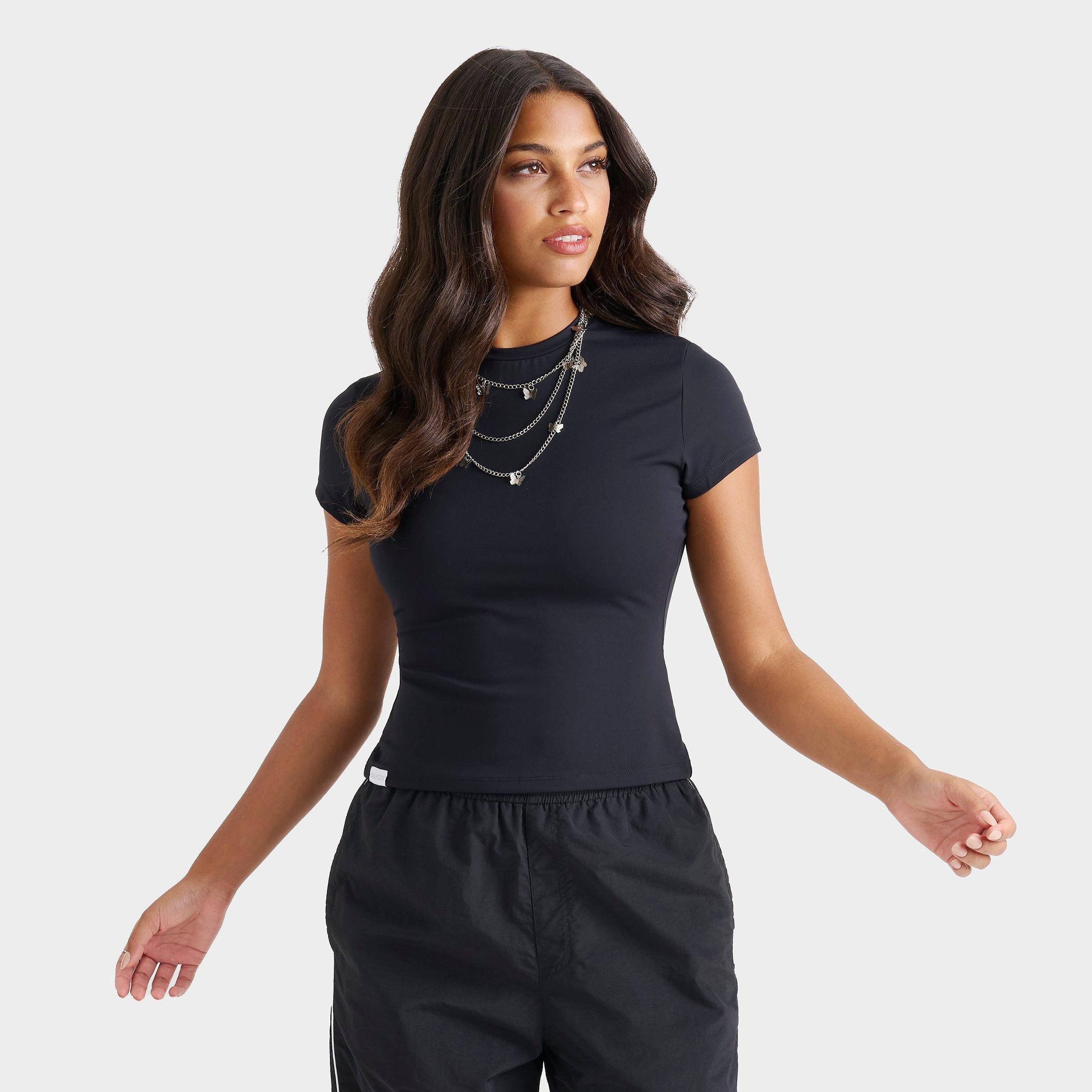 Click here for DAILYSZN Womens Active T-Shirt in Black Size: XS prices