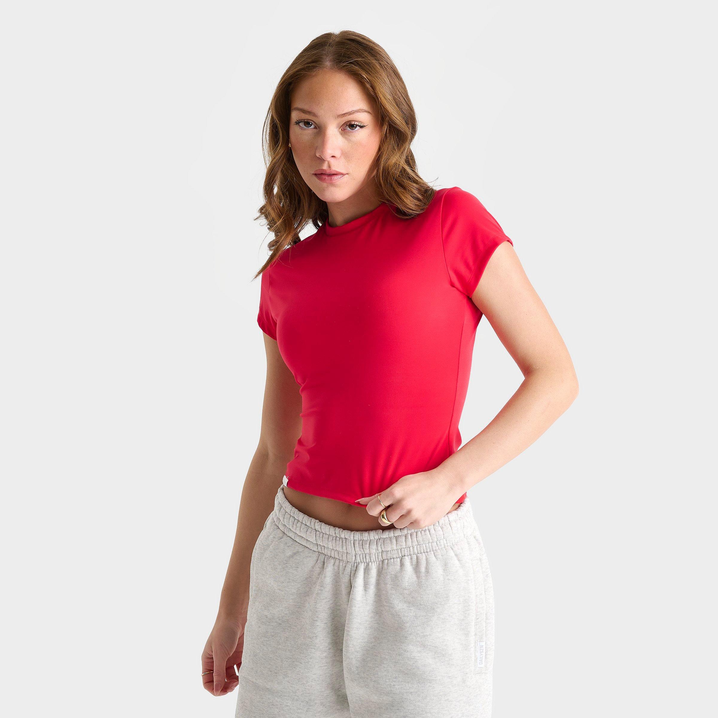 Click here for DAILYSZN Womens Active T-Shirt in True Red Size: X... prices