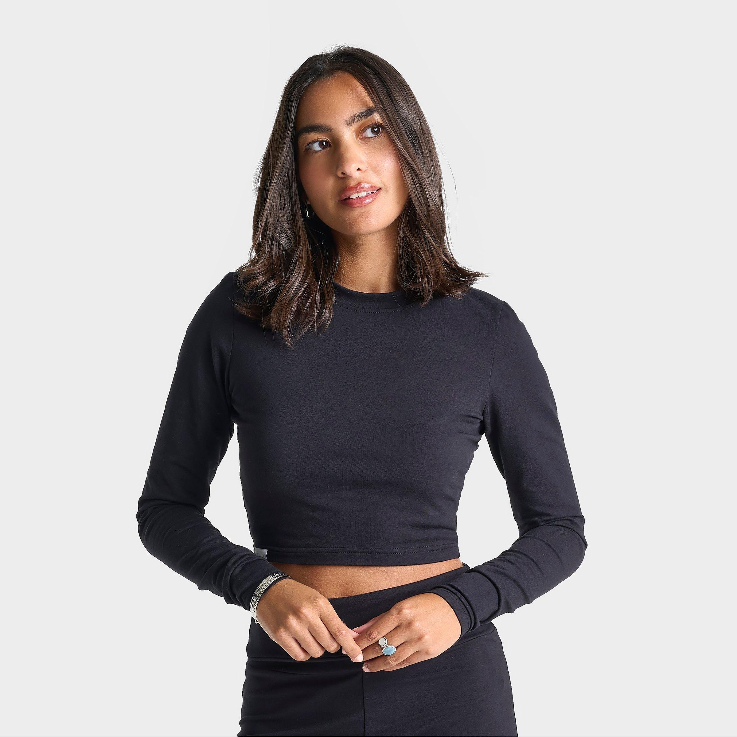 Click here for DAILYSZN Womens Core Long-Sleeve T-Shirt in Black... prices