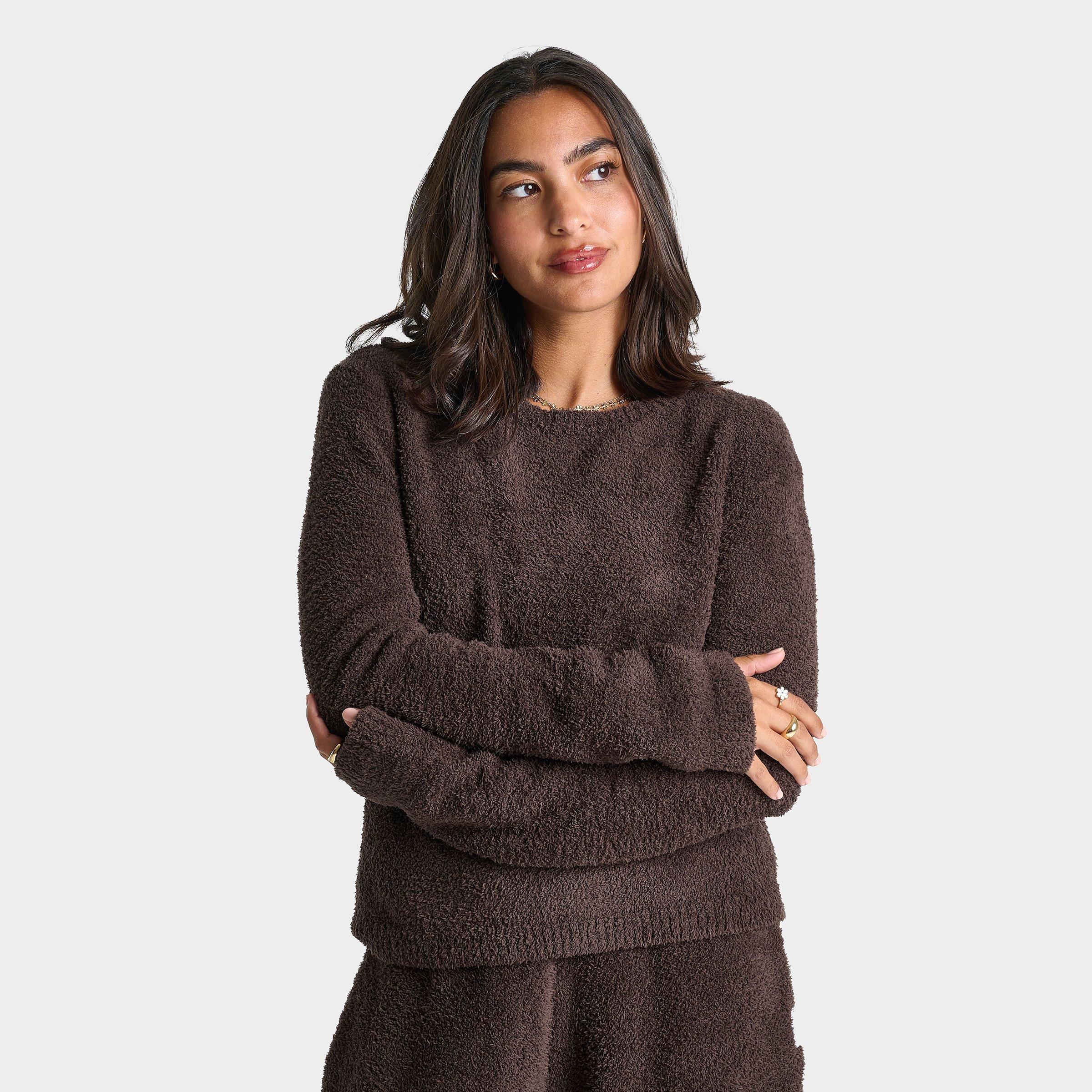 Click here for DAILYSZN Womens Cozy Cropped Crewneck Sweatshirt i... prices