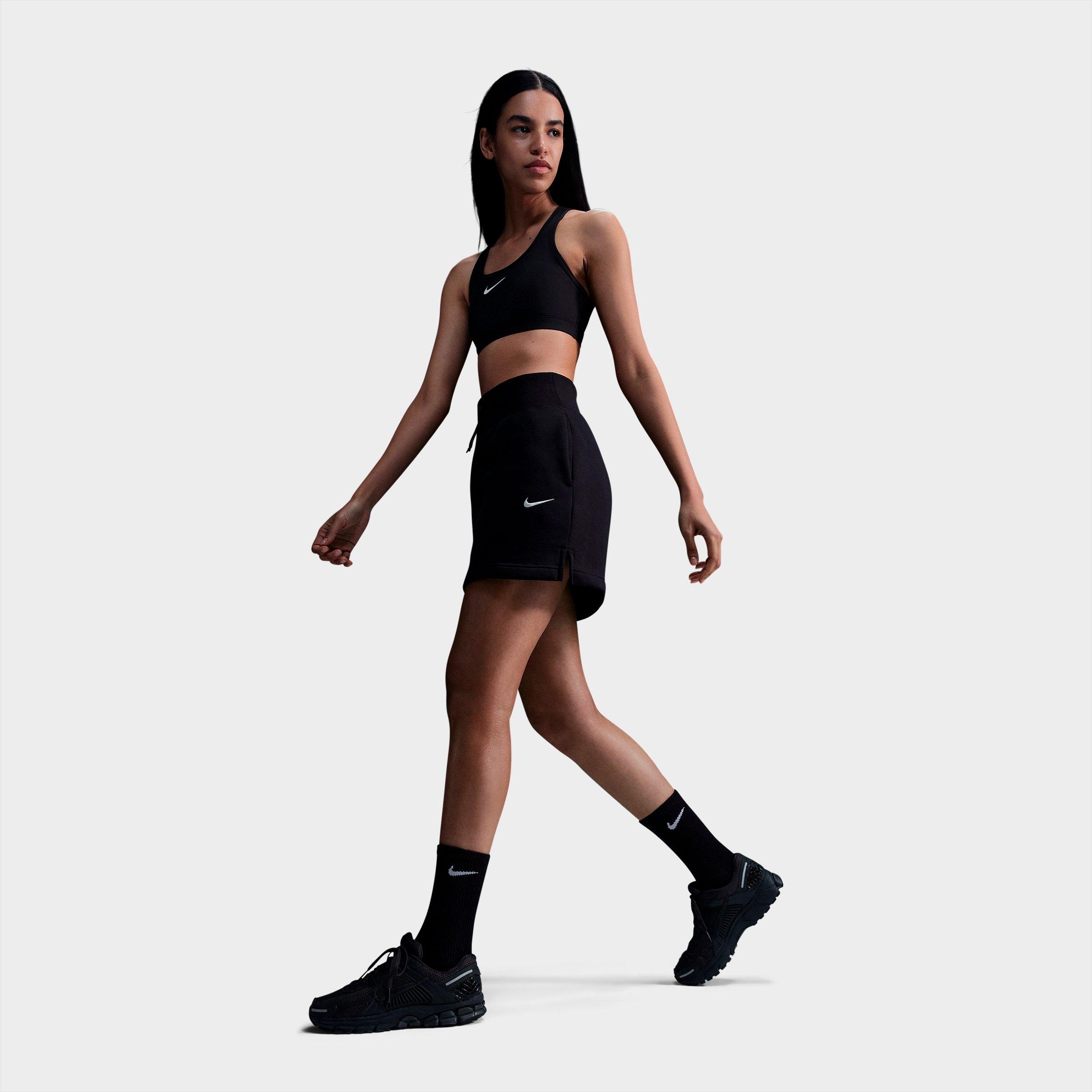 Click here for Nike Womens Swoosh Medium Support Sports Bra in Bl... prices