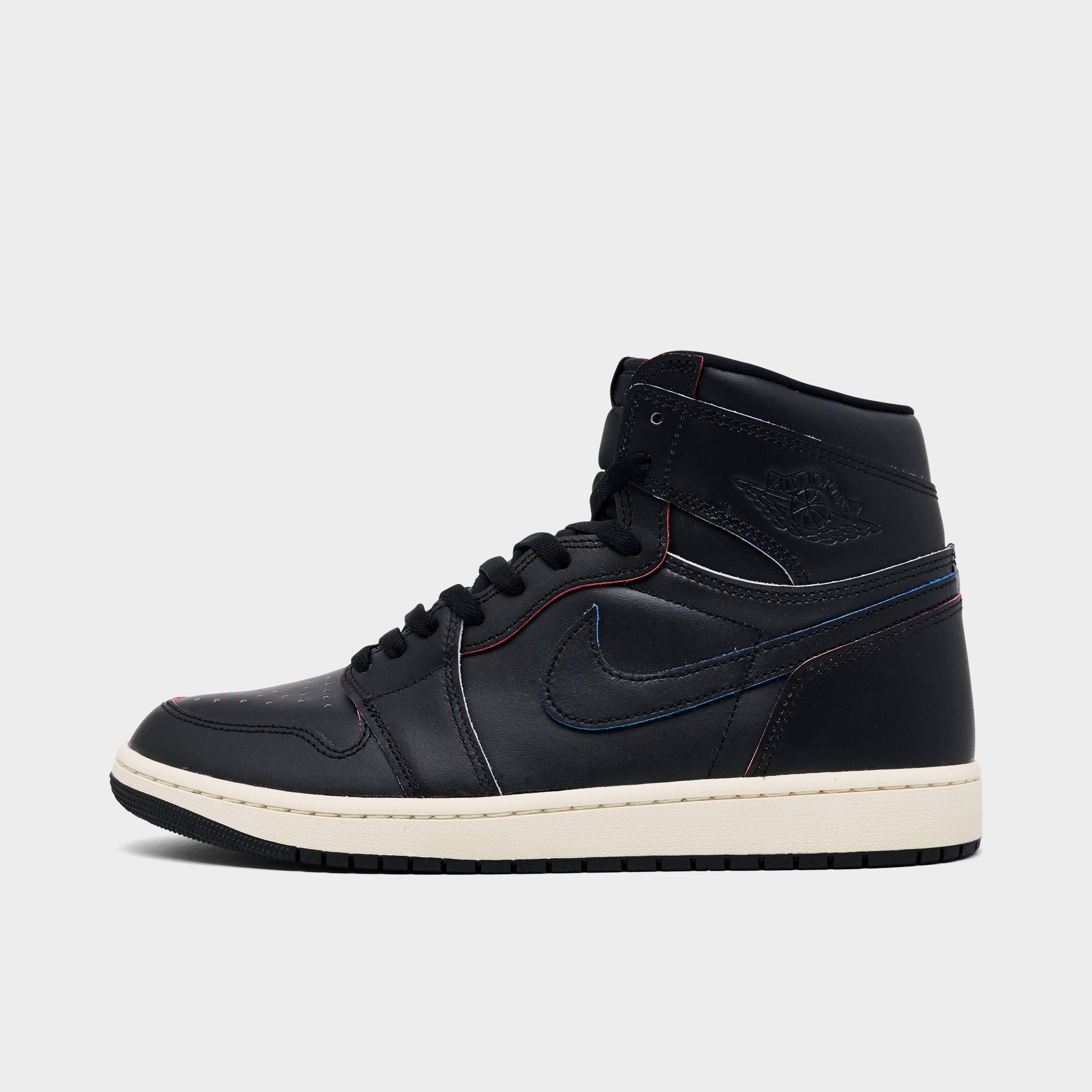 Click here for Jordan Mens Air Retro 1 High OG Casual Shoes in Bl... prices
