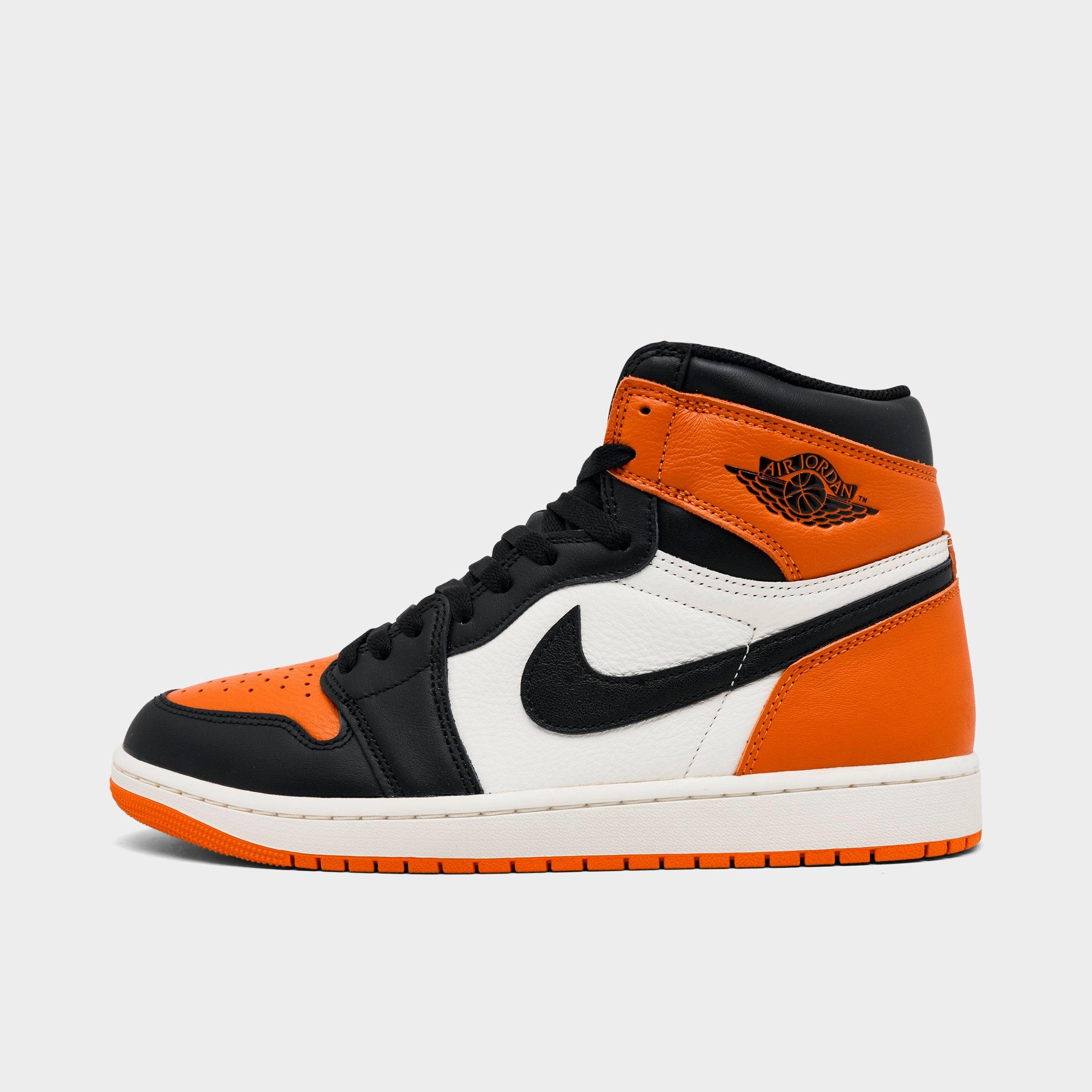 Click here for Jordan Mens Air Retro 1 High OG Casual Shoes in Bl... prices