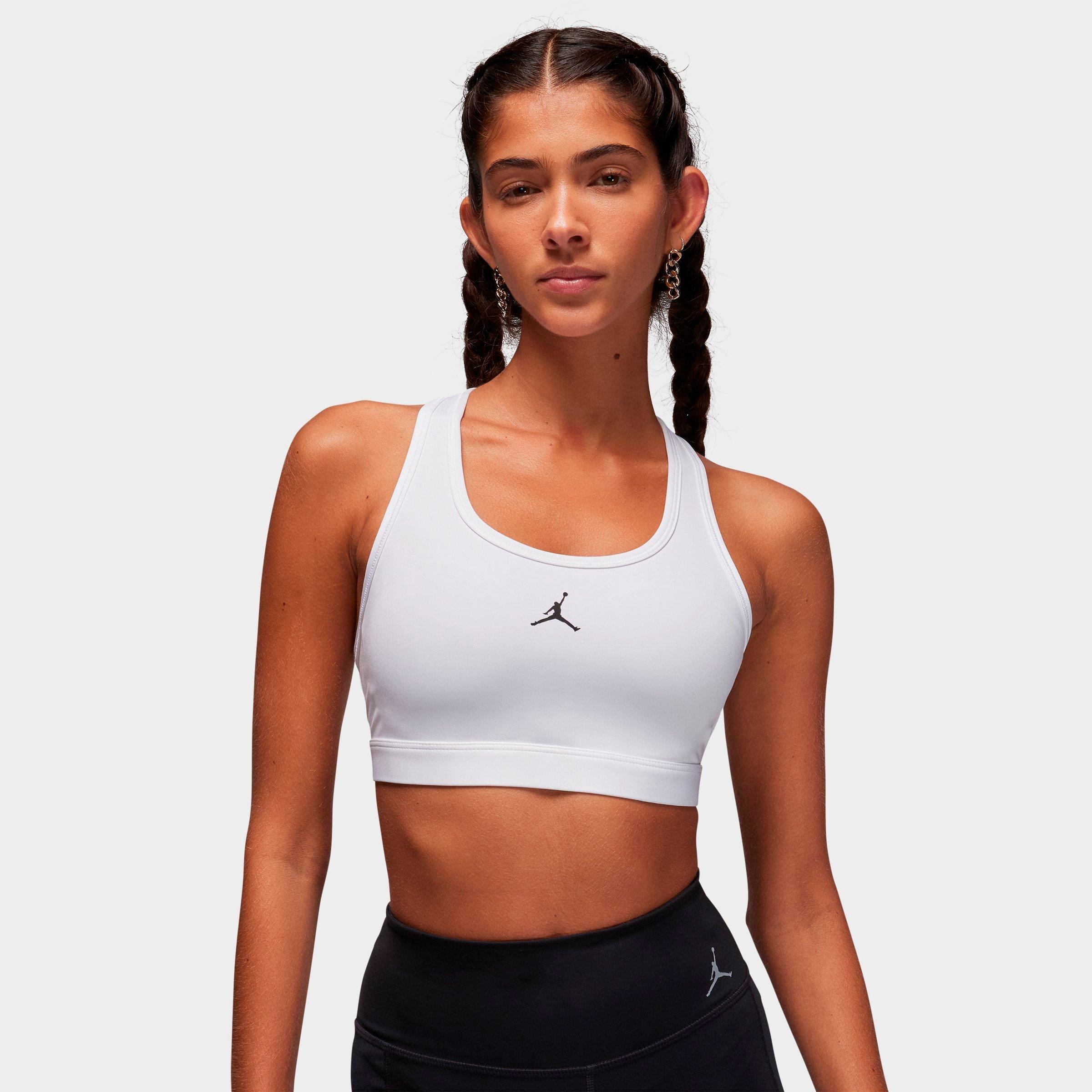 Click here for Nike Womens Jordan Jumpman Sports Bra in White/Sto... prices