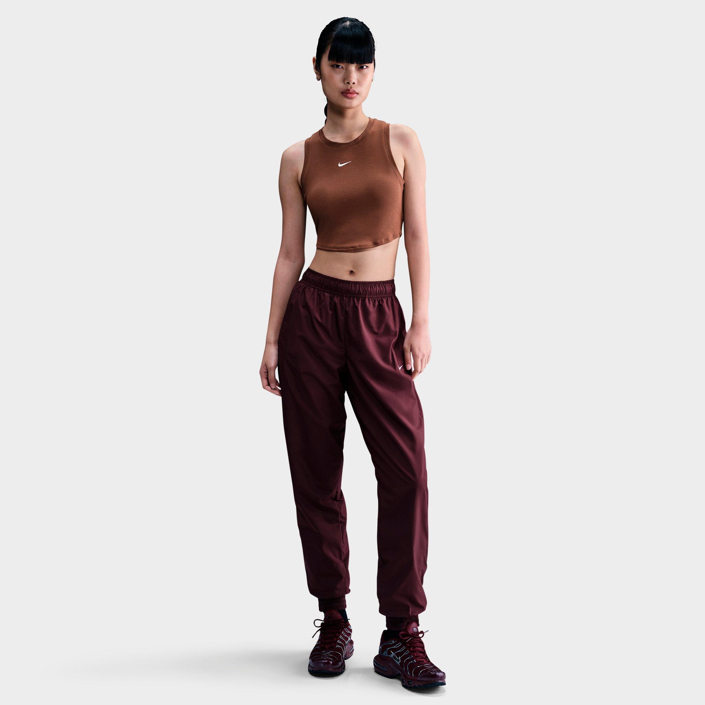 Click here for Nike Womens Sportswear Essential Ribbed Cropped Ta... prices