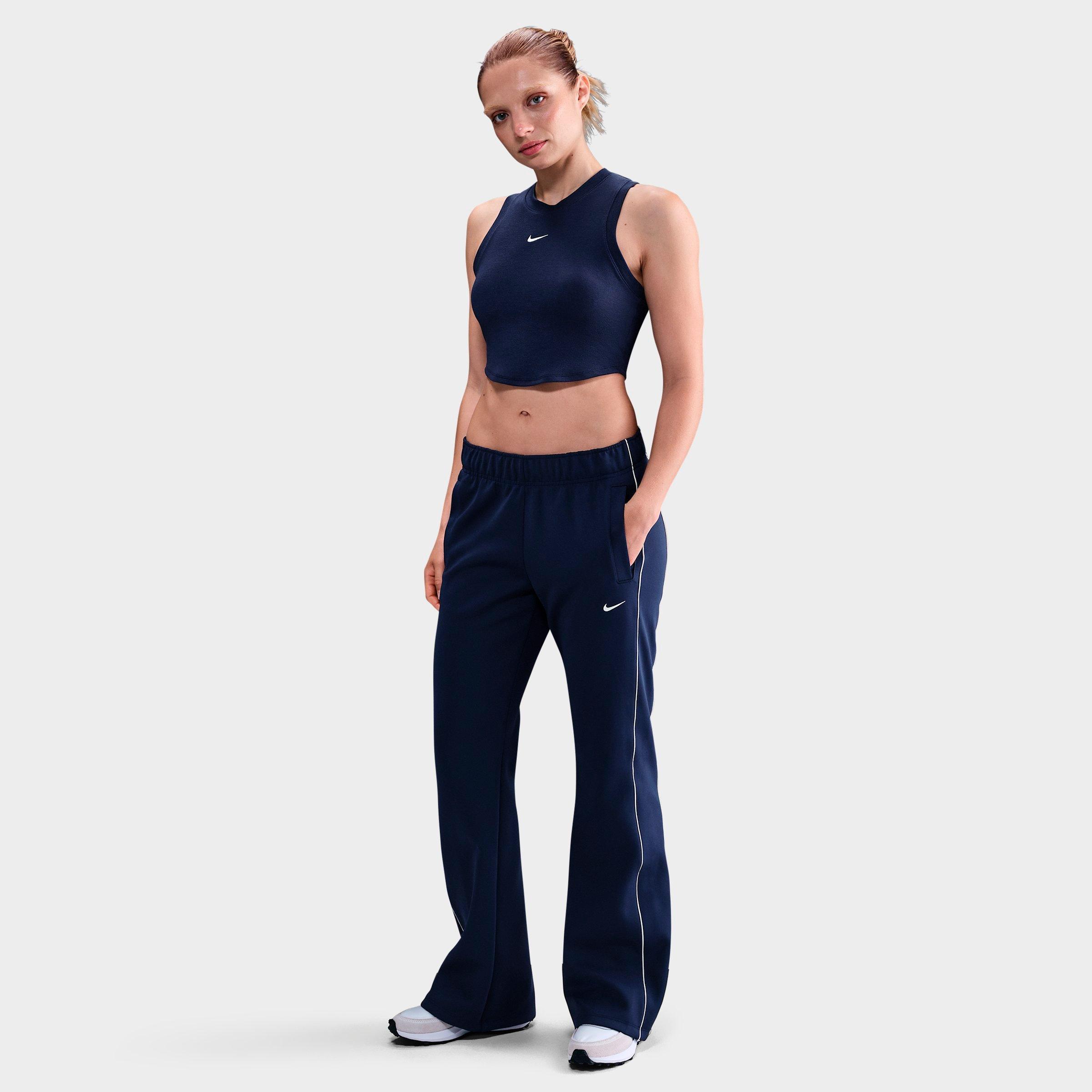 Click here for Nike Womens Sportswear Essential Ribbed Cropped Ta... prices