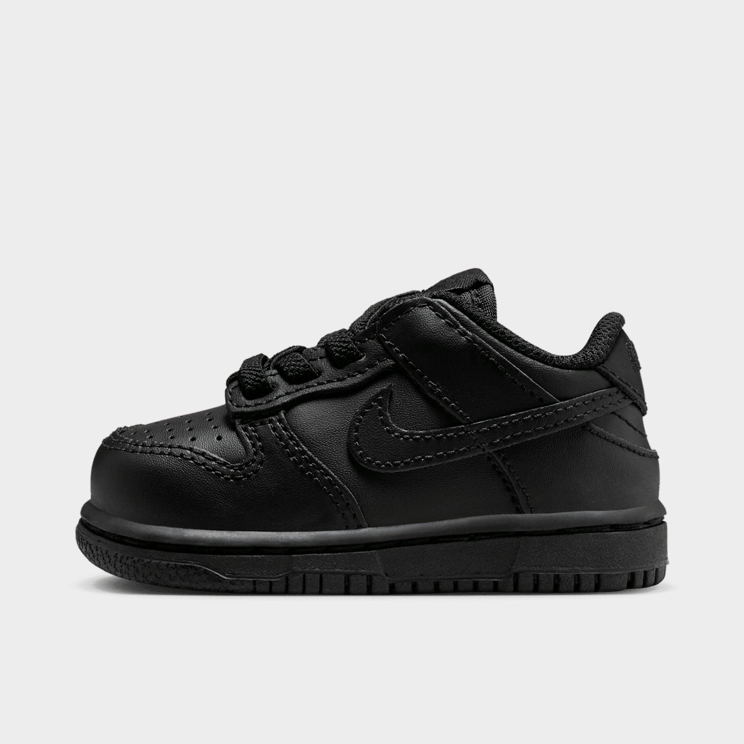 Click here for Nike Kids Toddler Dunk Low Casual Shoes in Black S... prices