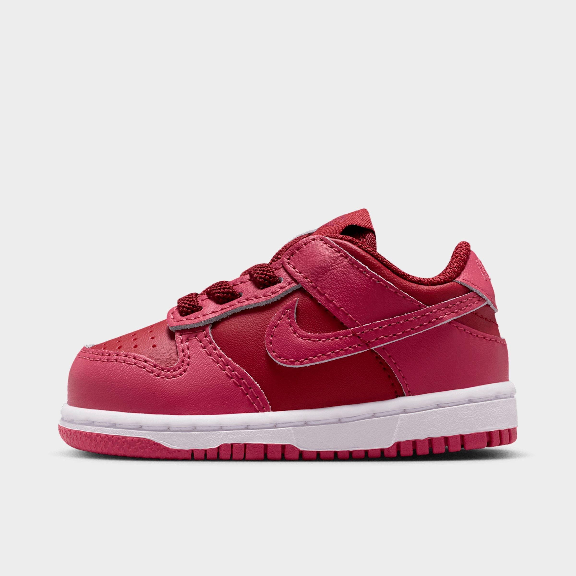 Click here for Nike Kids Toddler Dunk Low Casual Shoes in Team Re... prices