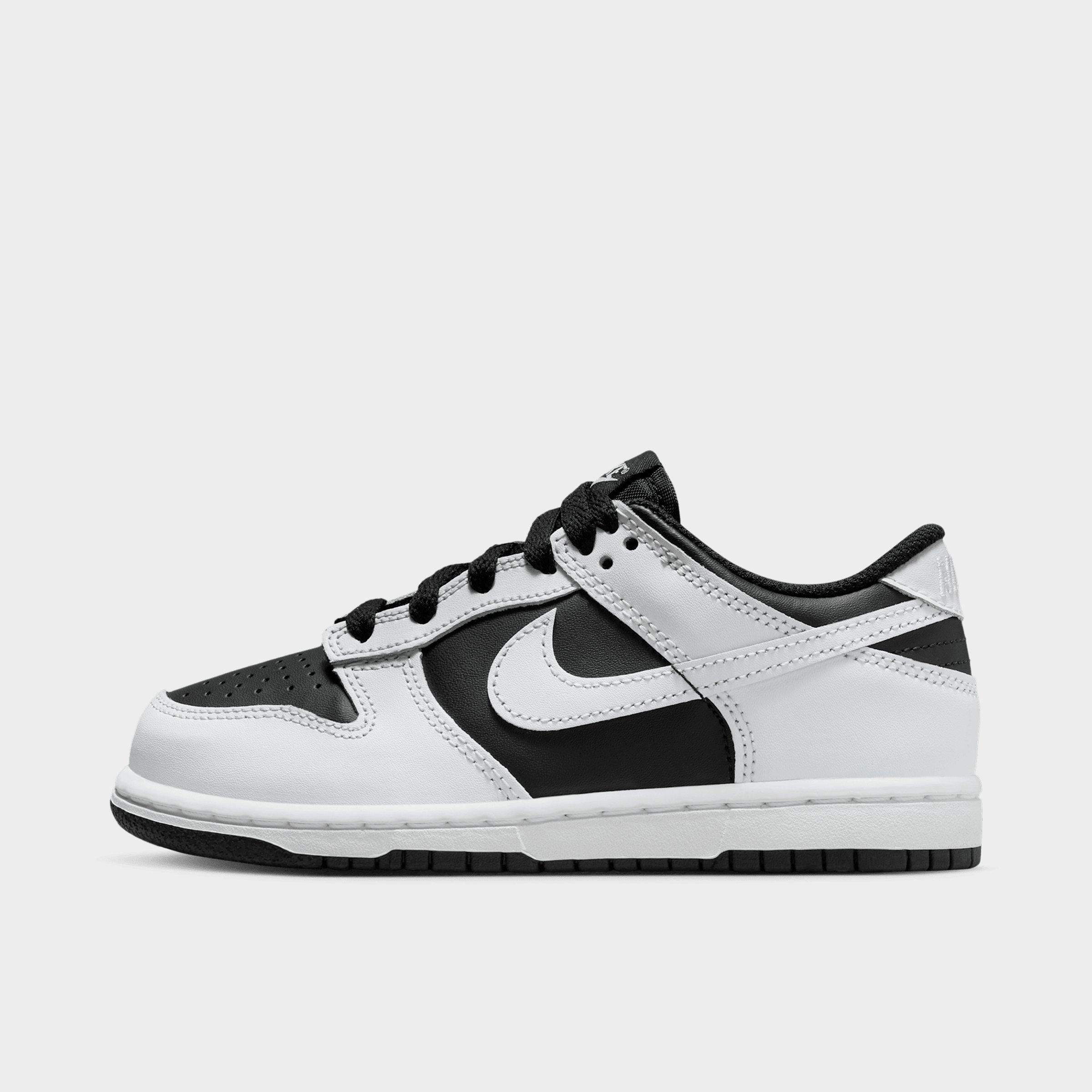 Click here for Nike Little Kids Dunk Low Casual Shoes in Black/Pl... prices