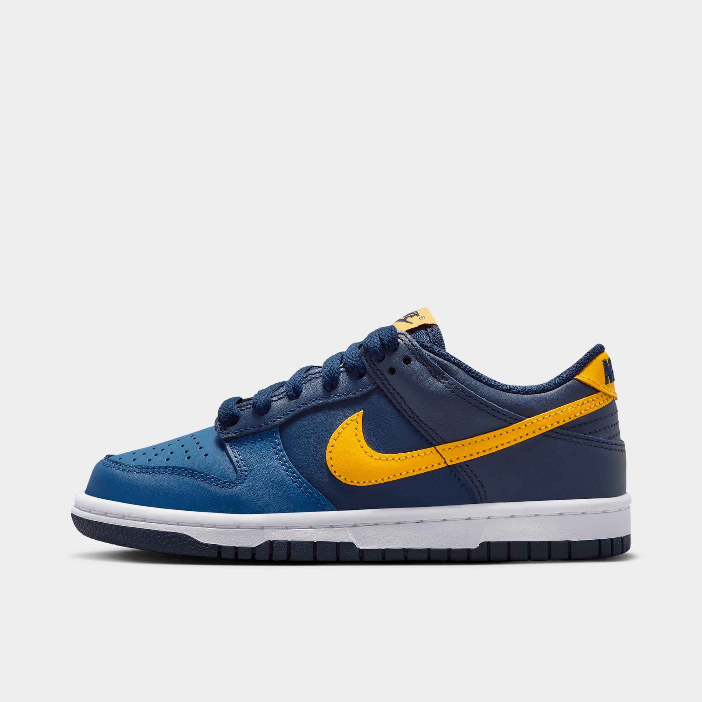 Click here for Nike Big Kids Dunk Low Casual Shoes in Midnight Na... prices