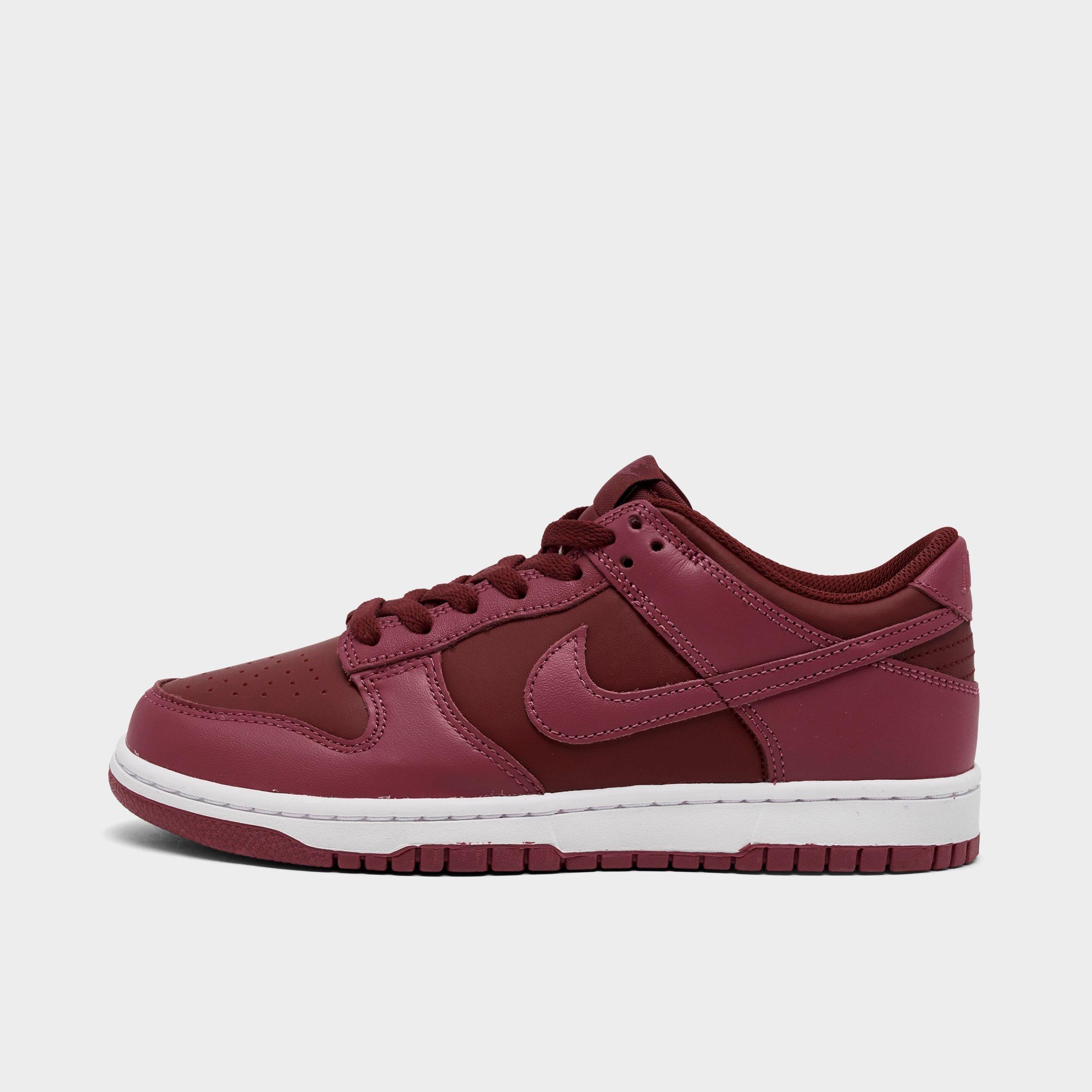 Click here for Nike Big Kids Dunk Low Casual Shoes in Team Red/Sw... prices
