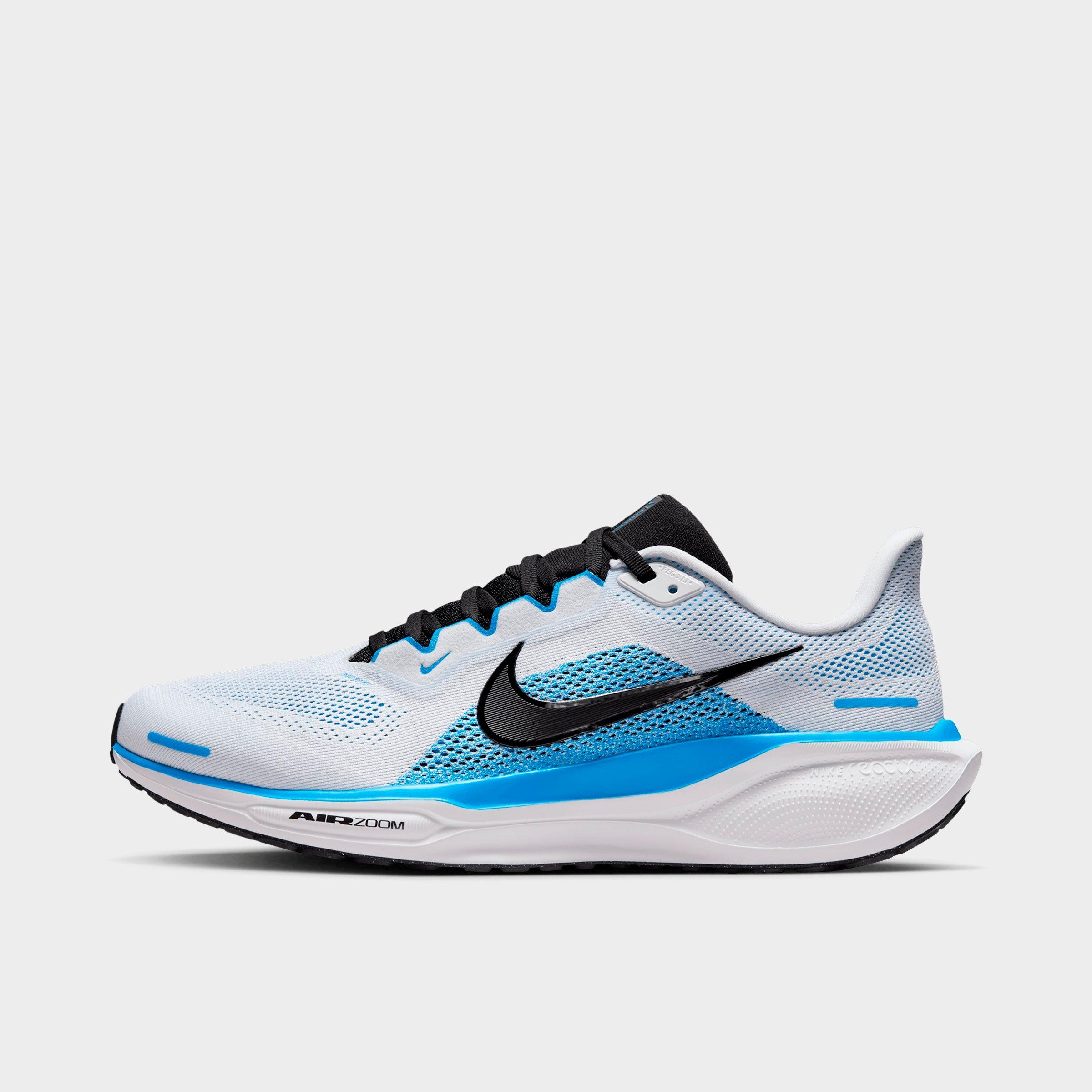 Click here for Nike Mens Pegasus 41 Running Shoes in White/Blue H... prices